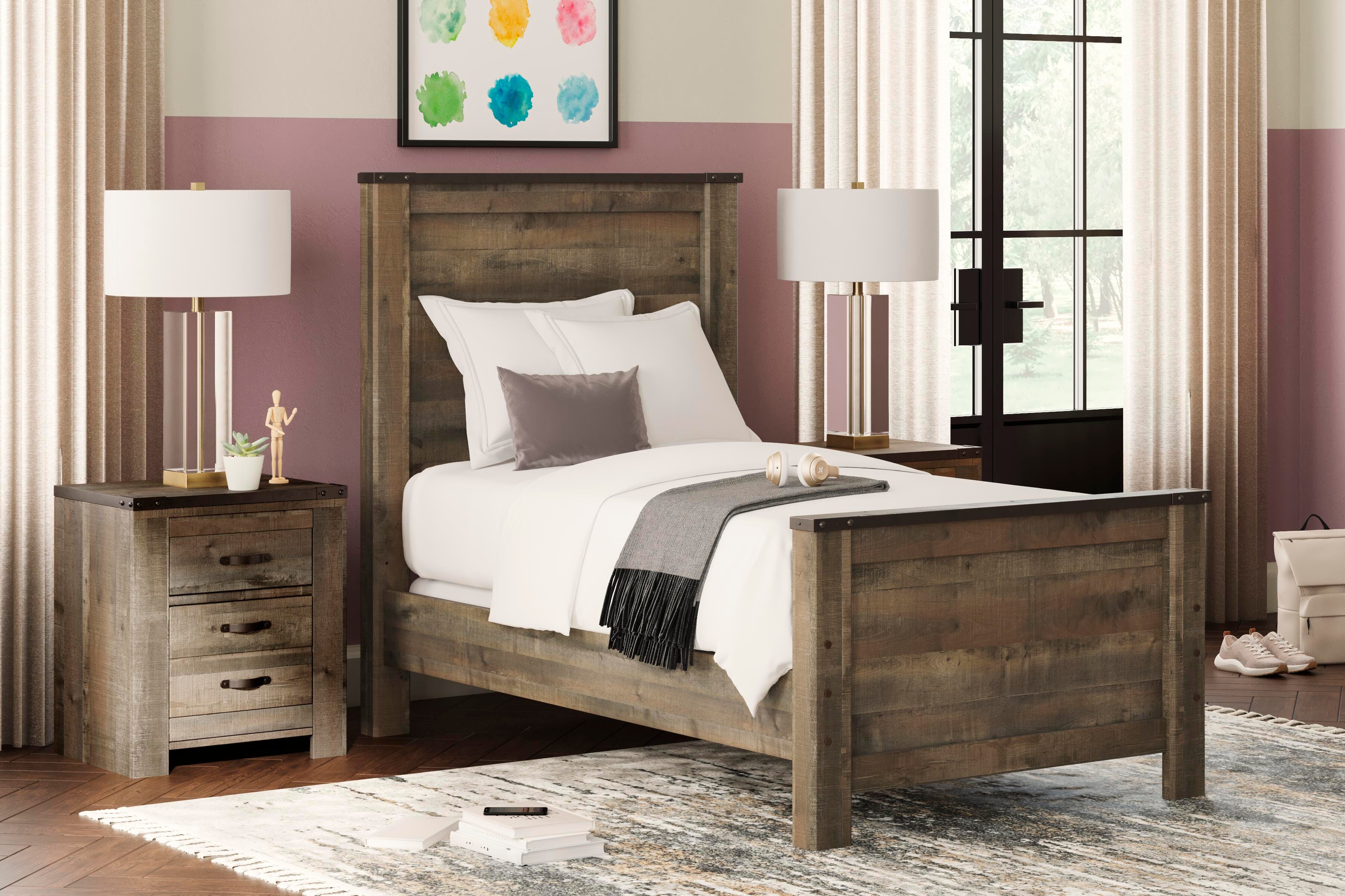 Click here for Trinell Twin Panel Bed  Brown prices