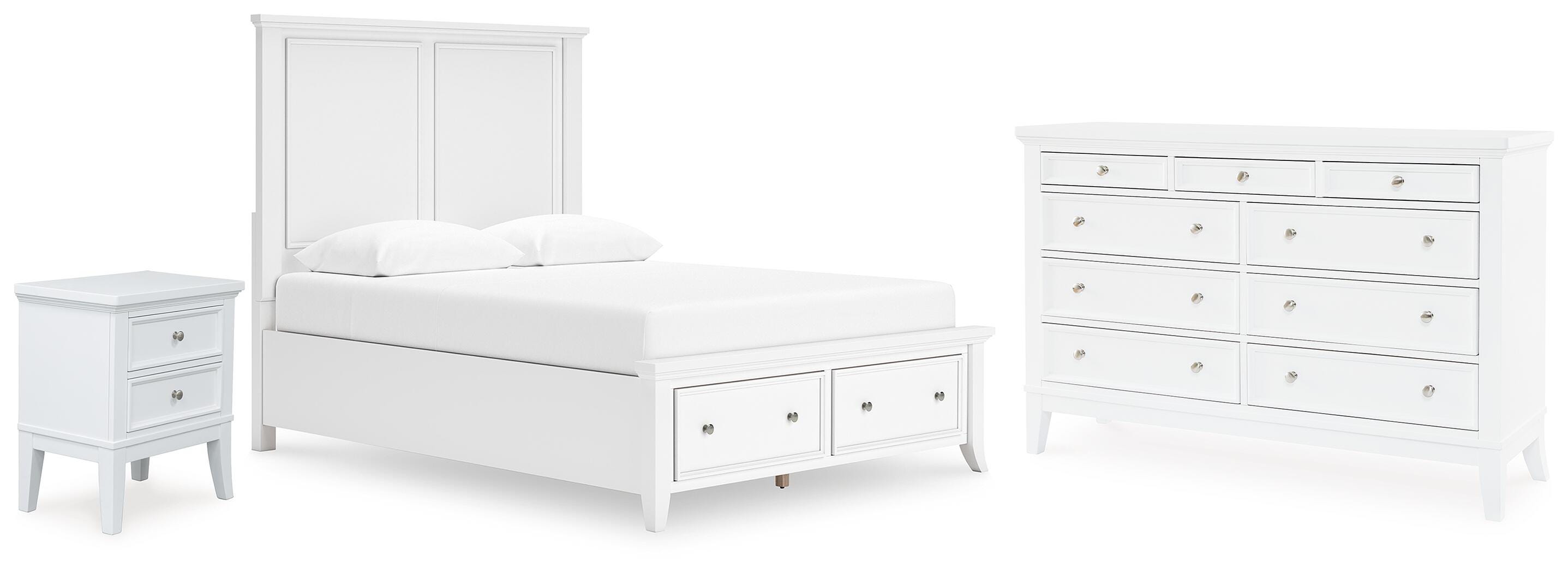 Click here for Trulani Queen Panel Storage Bed with Dresser and N... prices