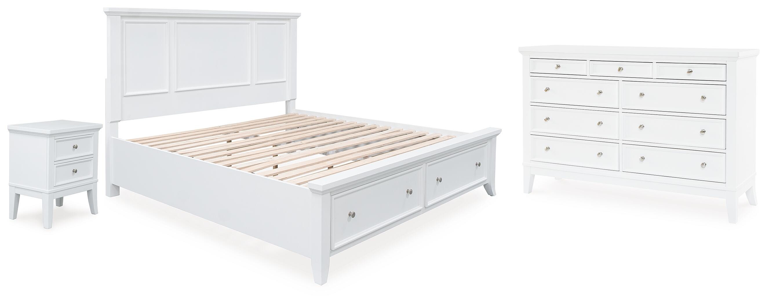 Click here for Trulani California King Panel Storage Bed with Dre... prices