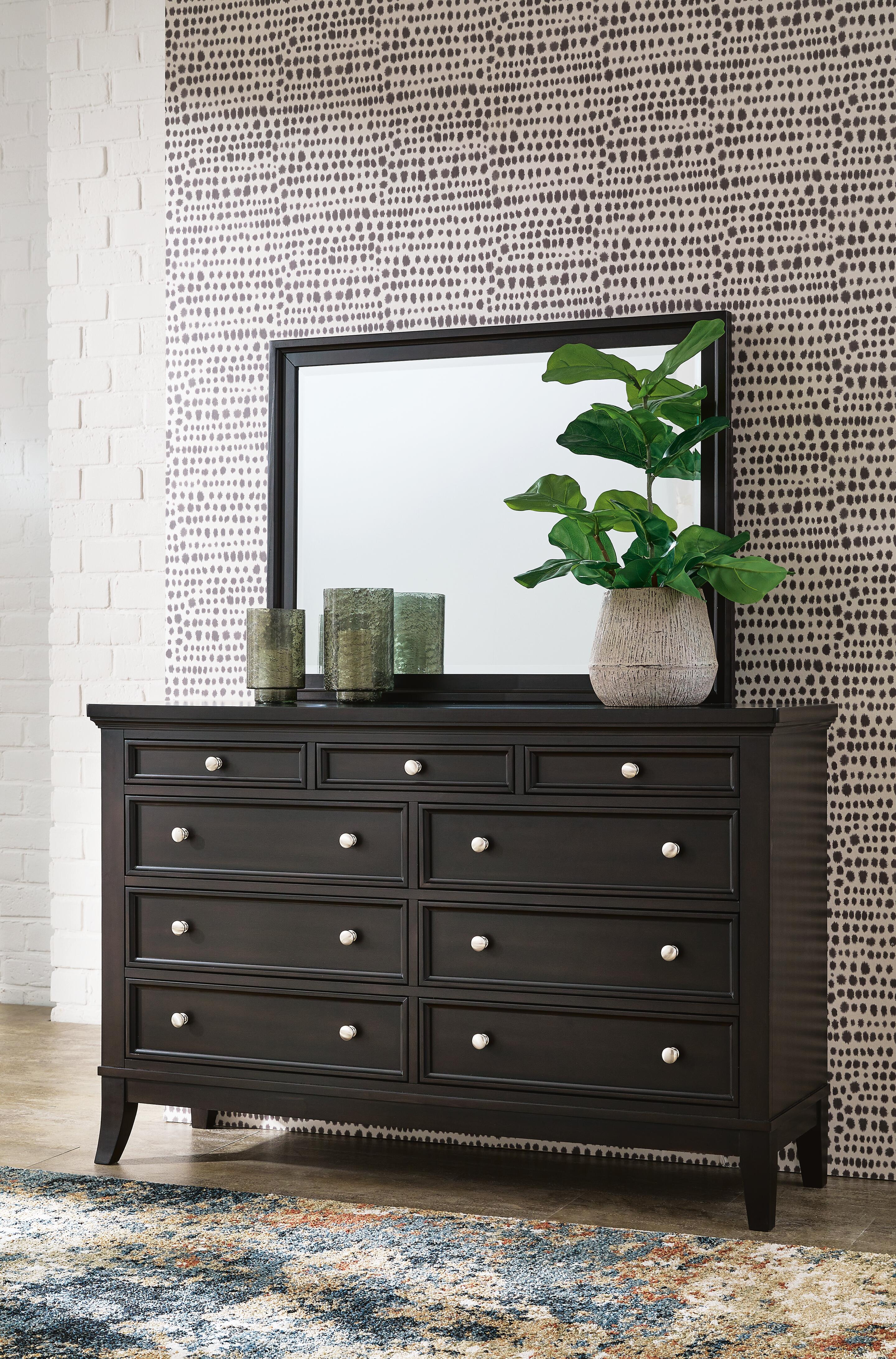 Click here for Bambori 9 Drawer Dresser and Mirror  Dark Brown prices