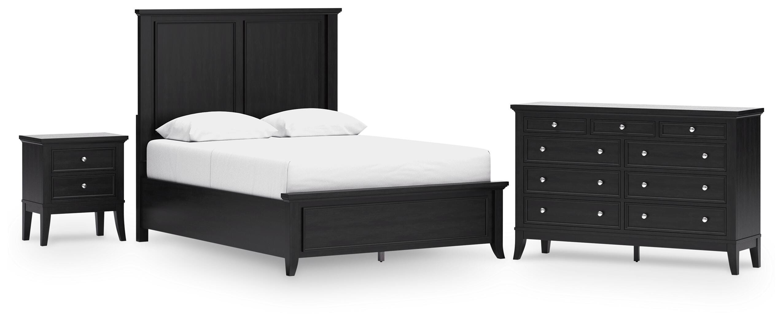 Click here for Bambori Queen Panel Bed with Dresser and Nightstan... prices