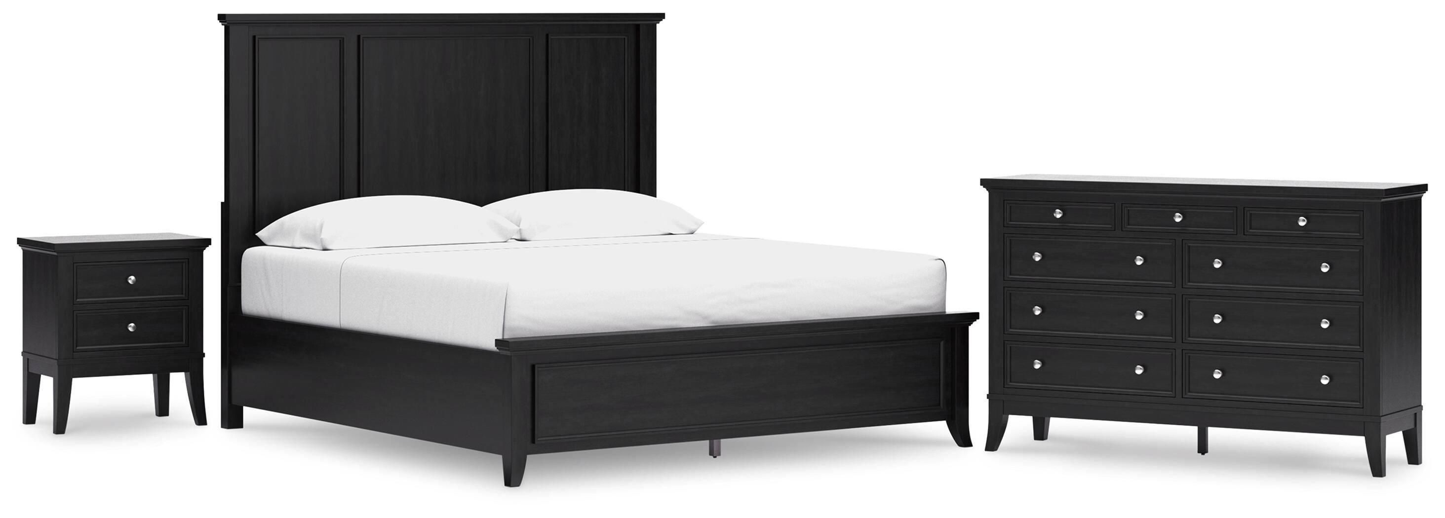 Click here for Bambori King Panel Bed with Dresser and Nightstand... prices