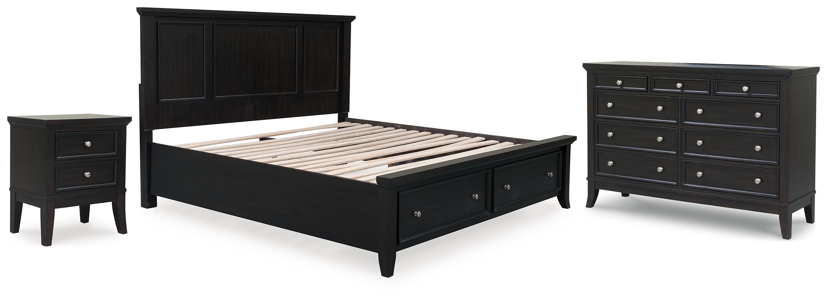 Click here for Bambori King Panel Storage Bed with Dresser and Ni... prices