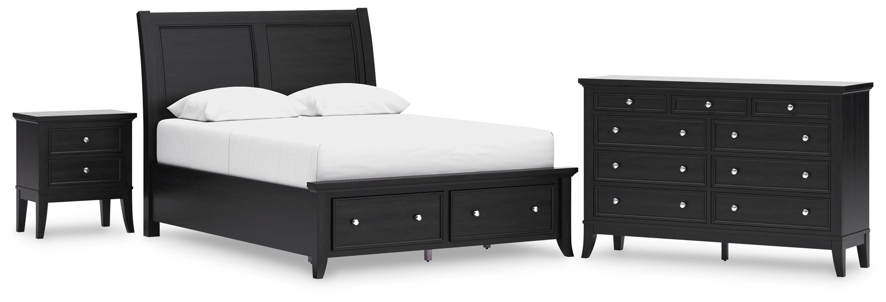 Click here for Bambori Queen Sleigh Storage Bed with Dresser and... prices