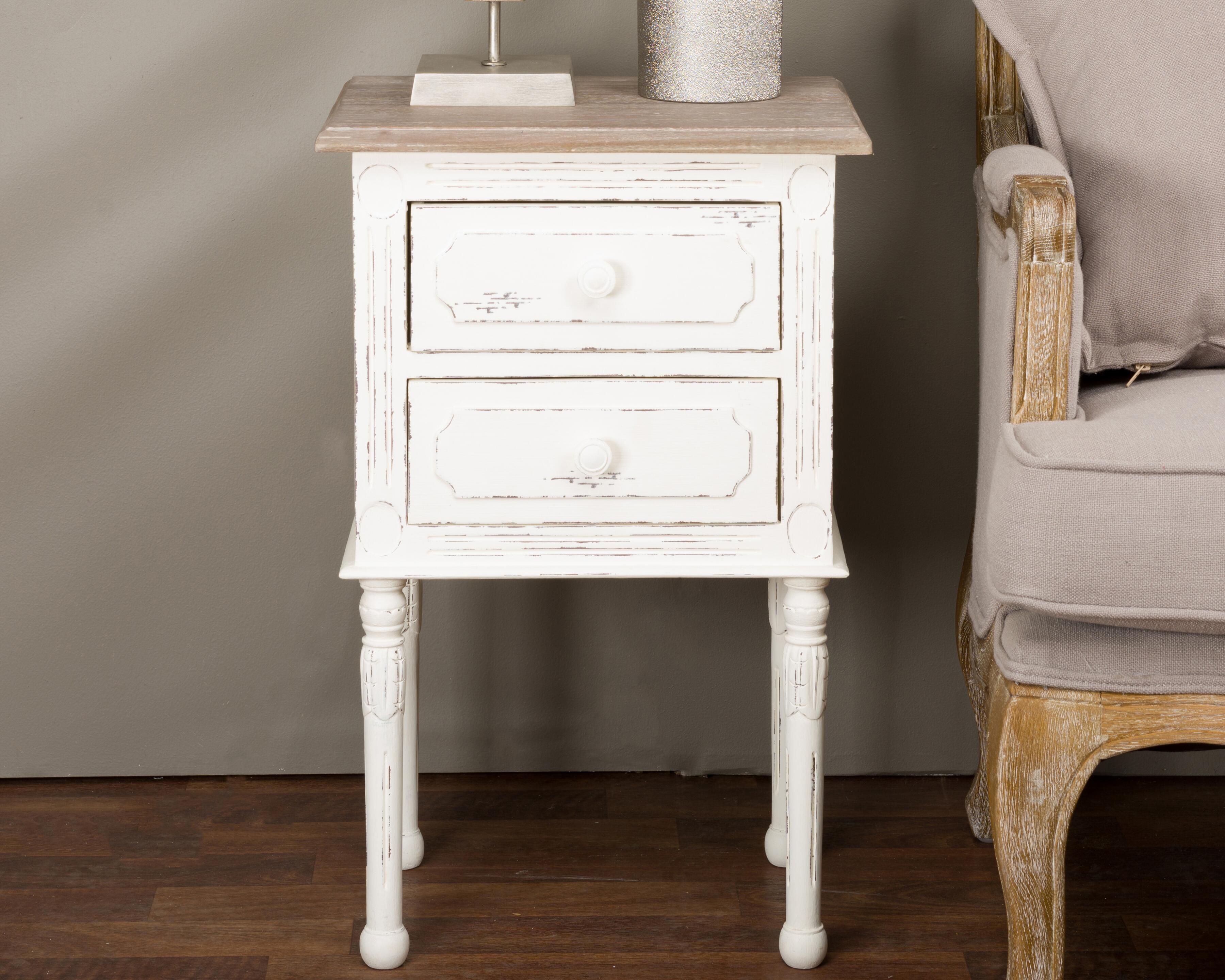 Click here for Anjou Traditional French Accent Nightstand  White/... prices