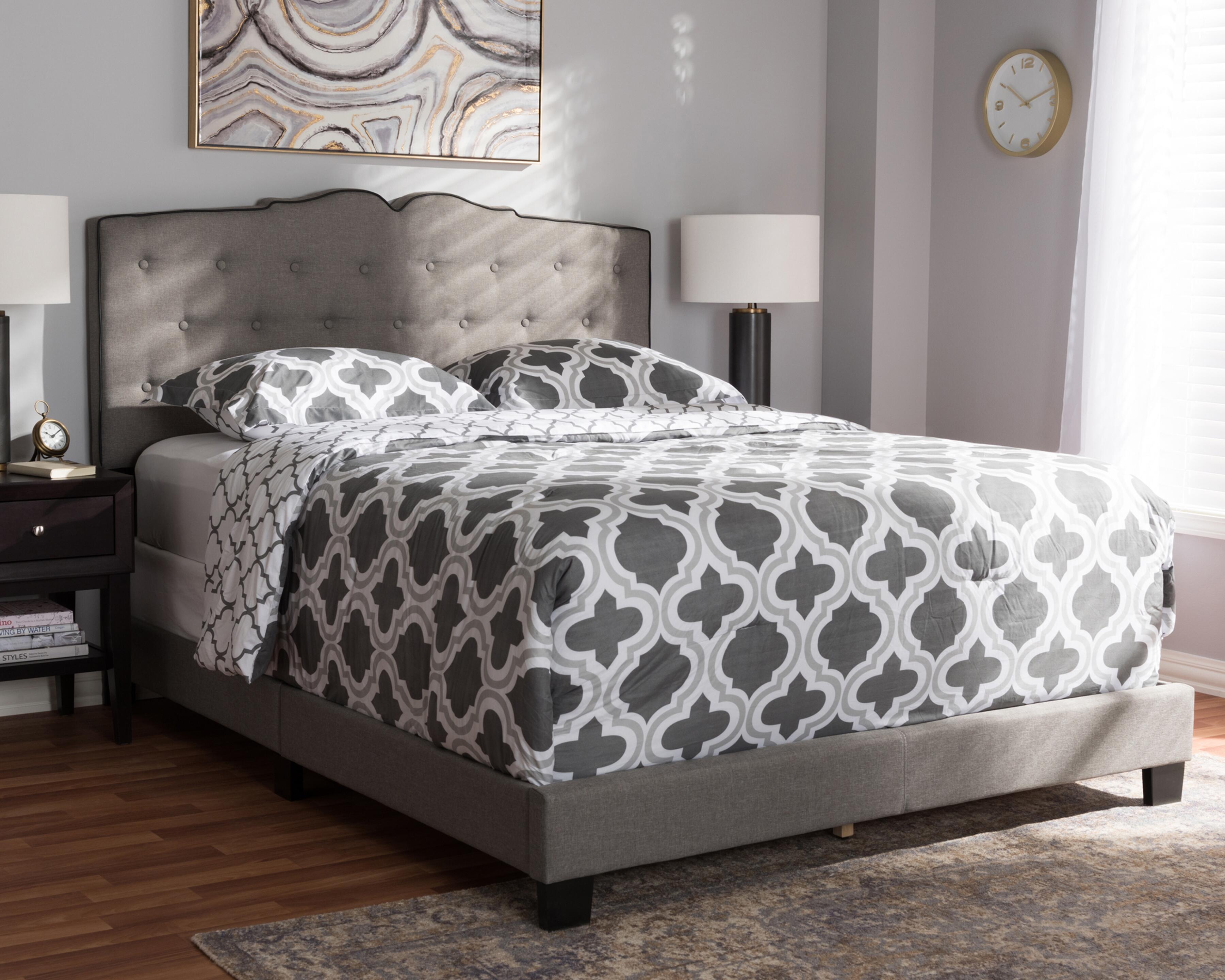 Click here for Vivienne Full Upholstered Bed  Gray prices