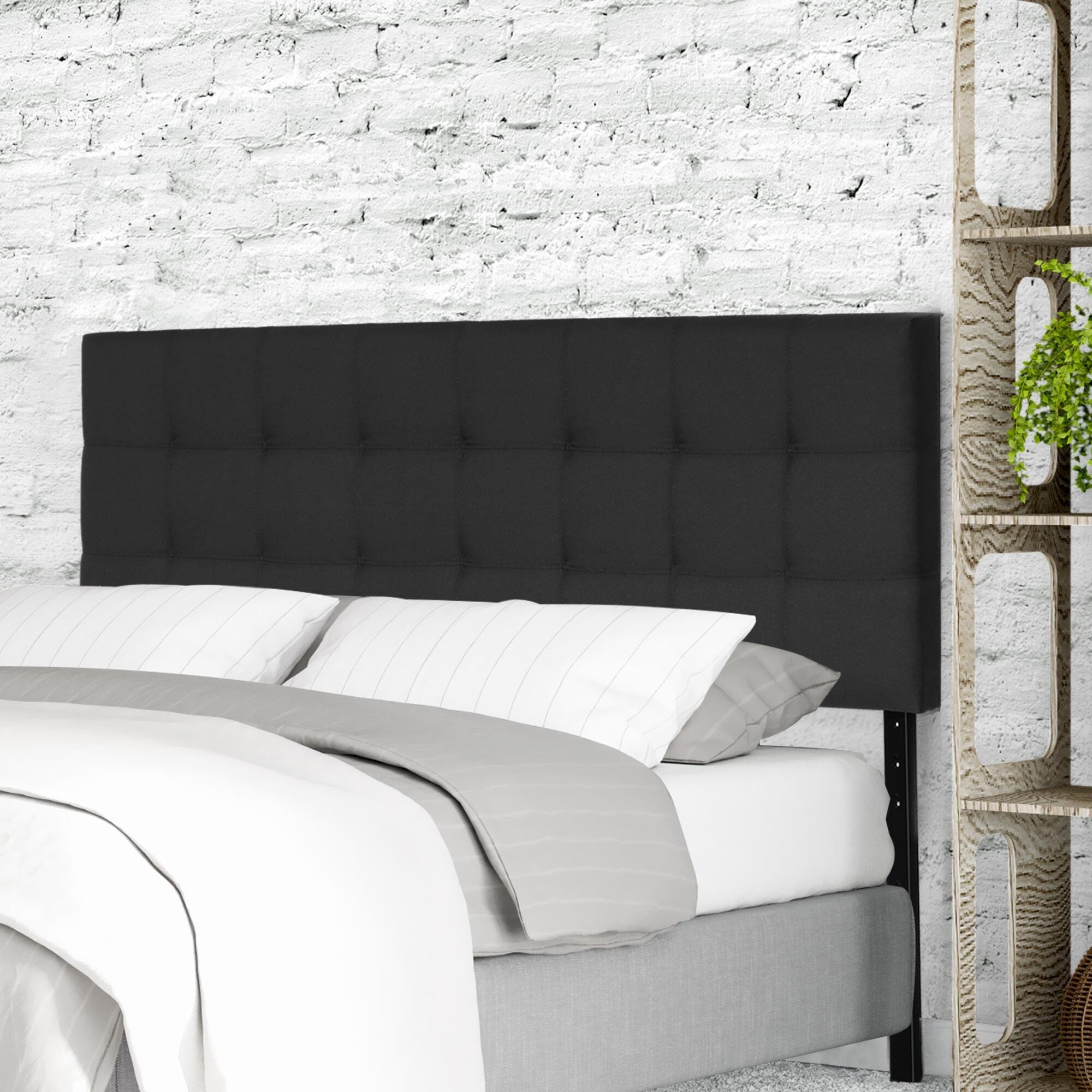 Click here for Tufted King Panel Headboard  Black prices