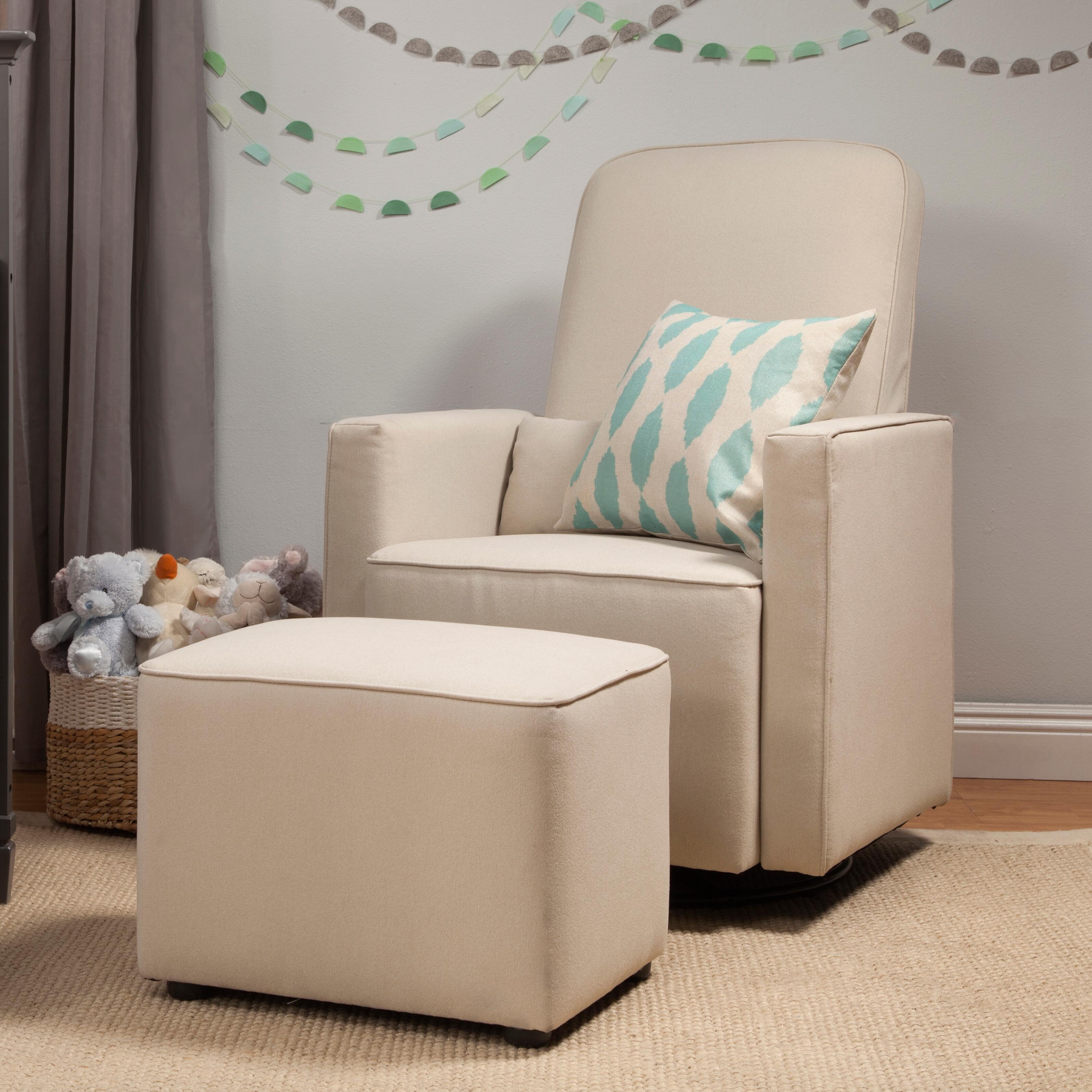 Click here for Davinci Olive Glider And Ottoman  Beige prices