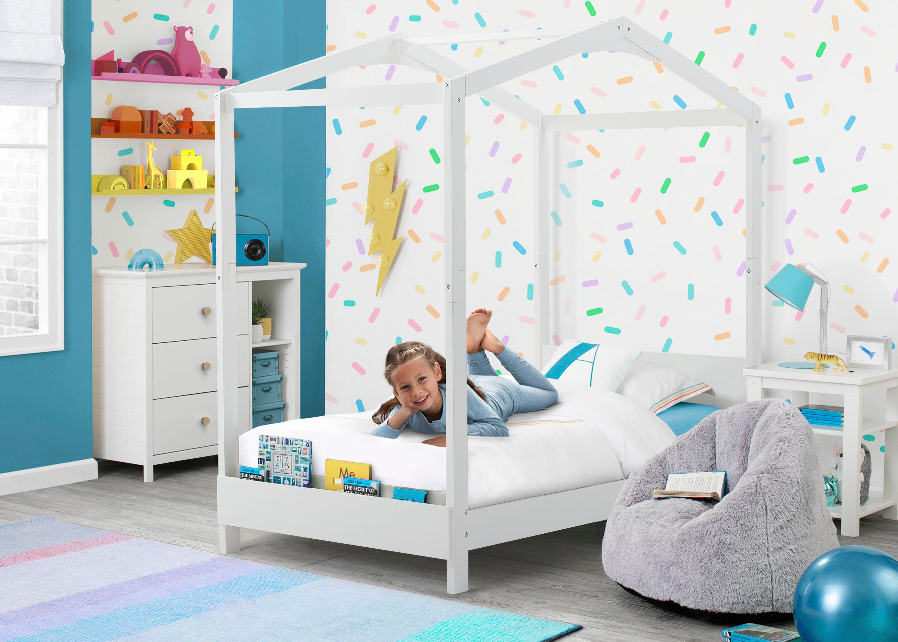 Click here for Delta Children Poppy House Twin Bed  White prices