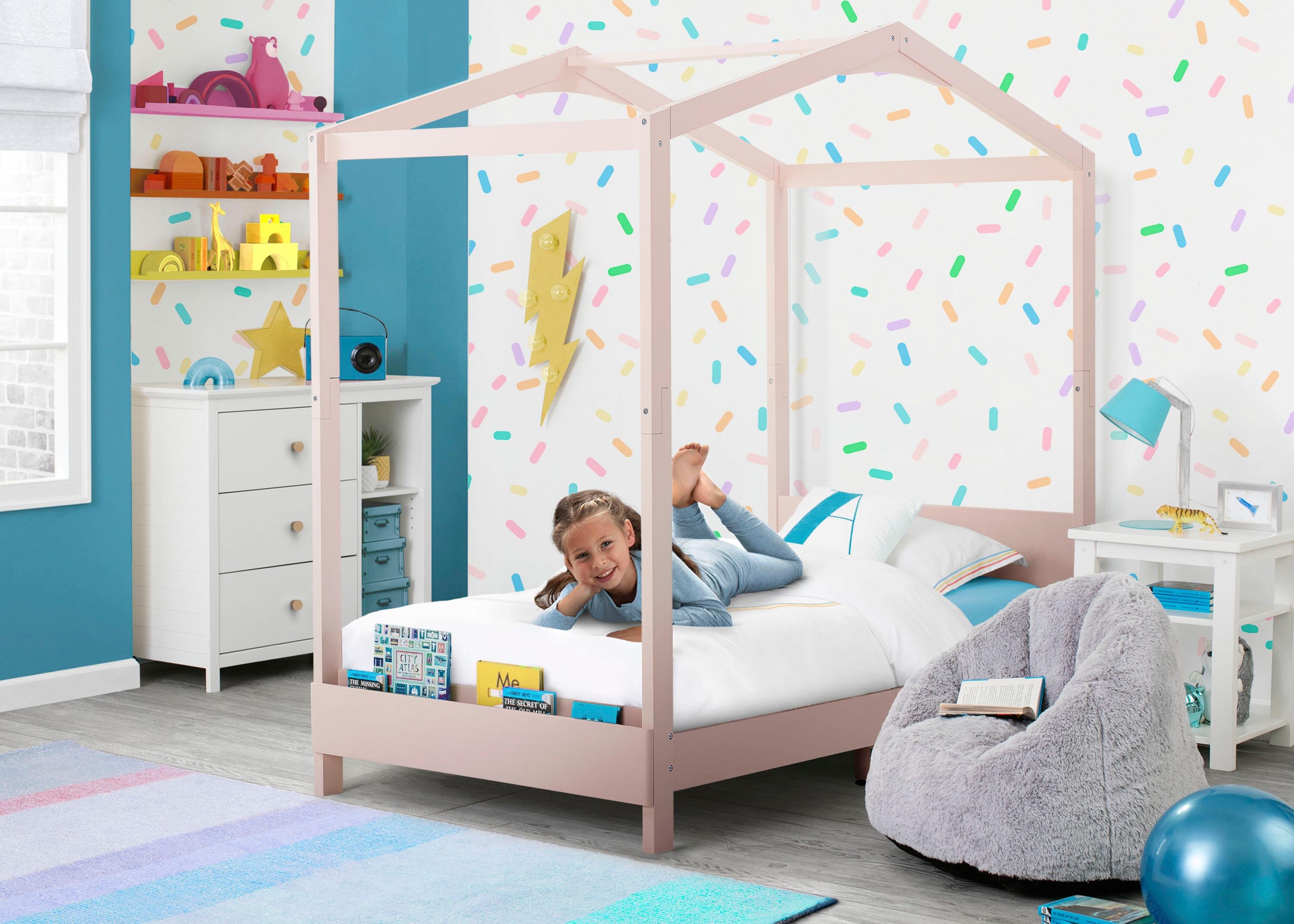 Click here for Delta Children Poppy House Twin Bed  Pink prices
