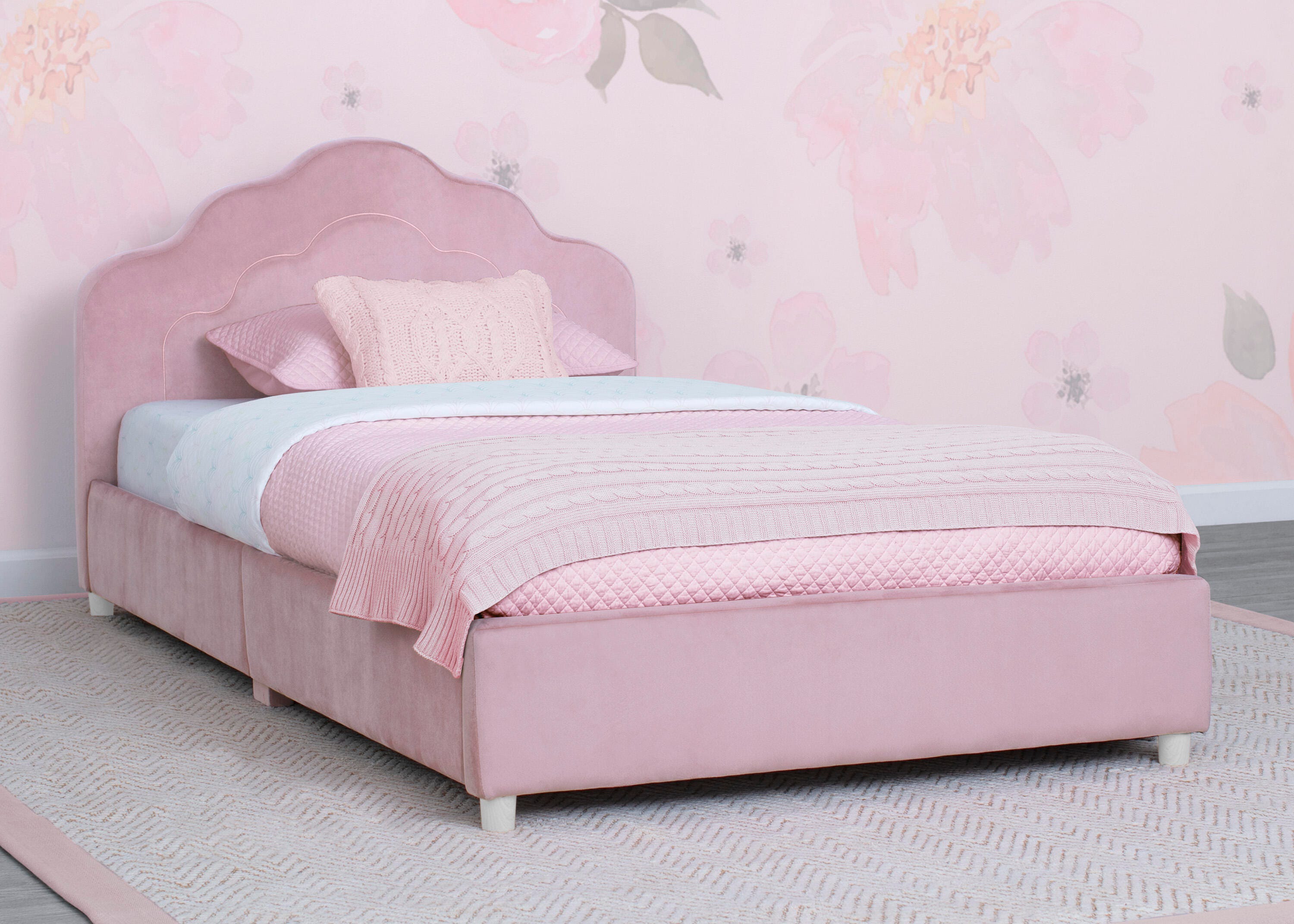 Click here for Delta Children Upholstered Twin Bed  Pink prices