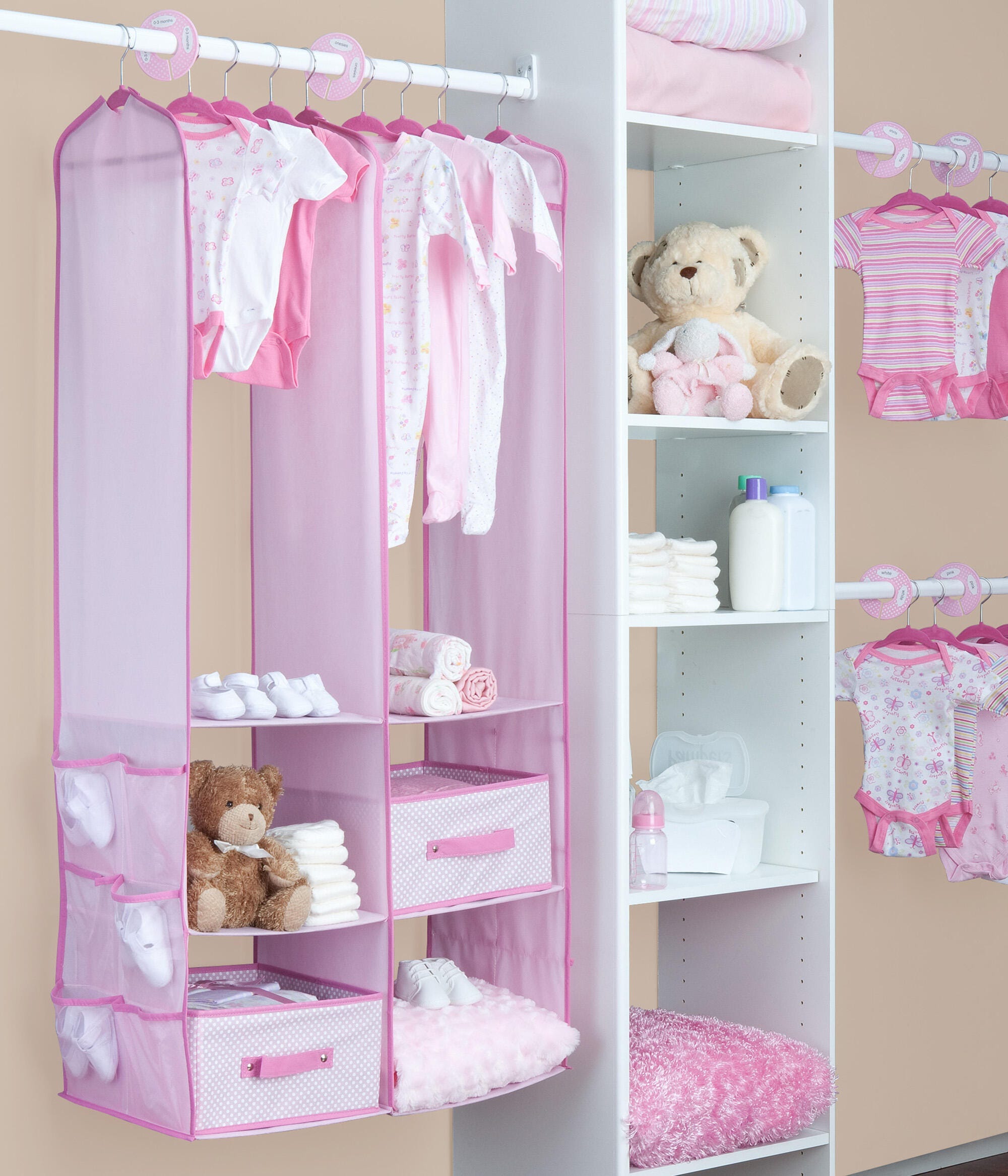 Click here for Delta Children 24-piece Nursery Storage Set  Pink prices