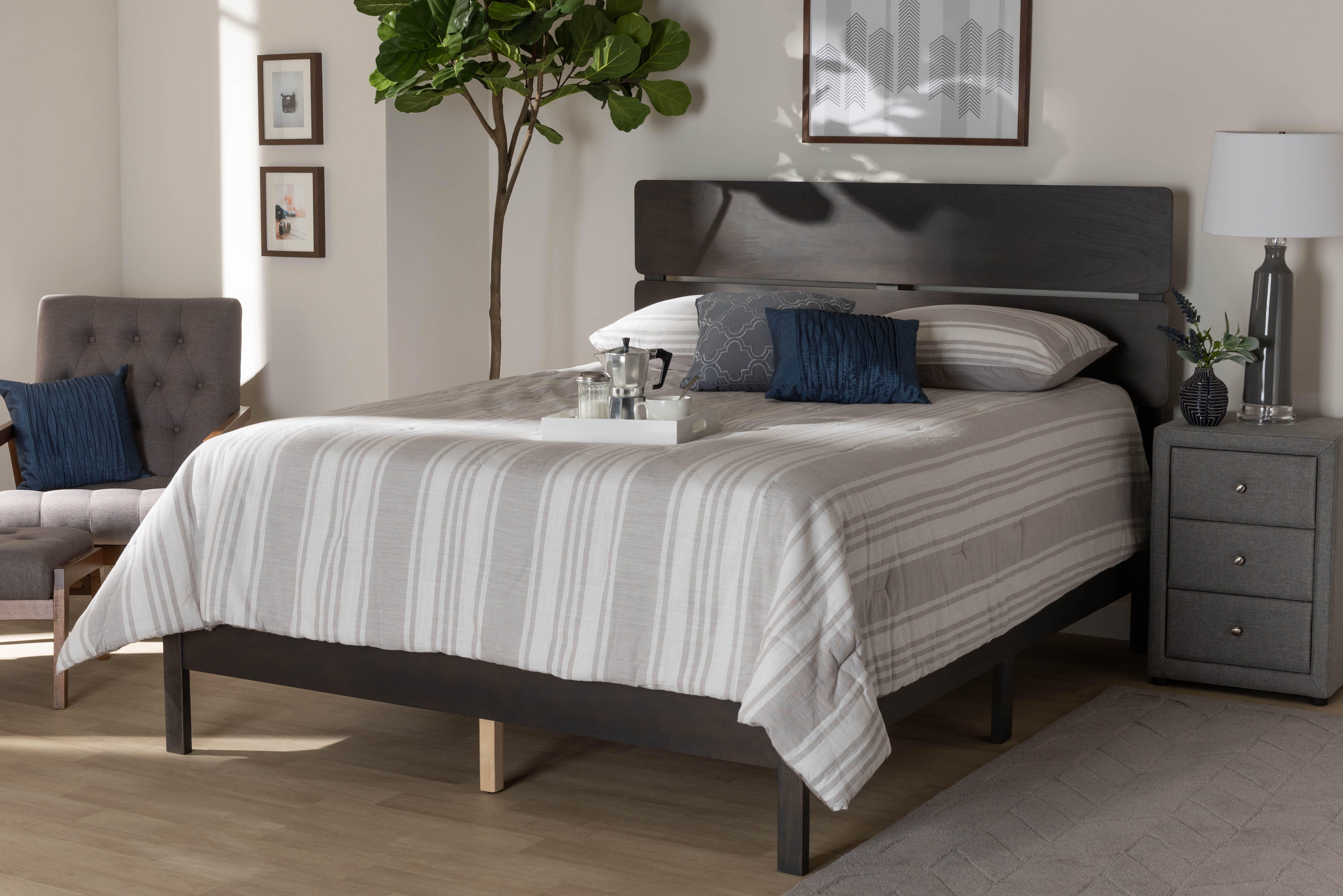 Click here for Anthony Panel Bed  Gray prices
