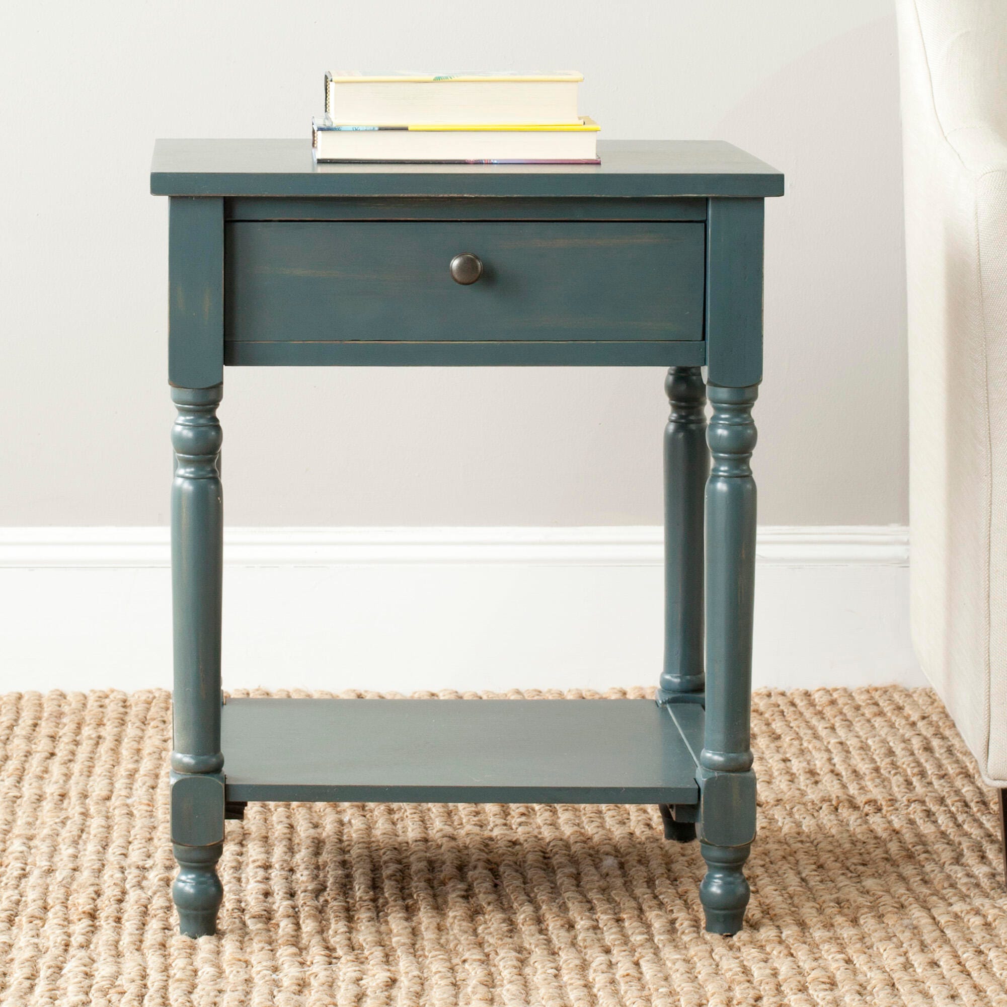 Click here for Tami Nightstand with 1 Drawer  Steel Teal prices