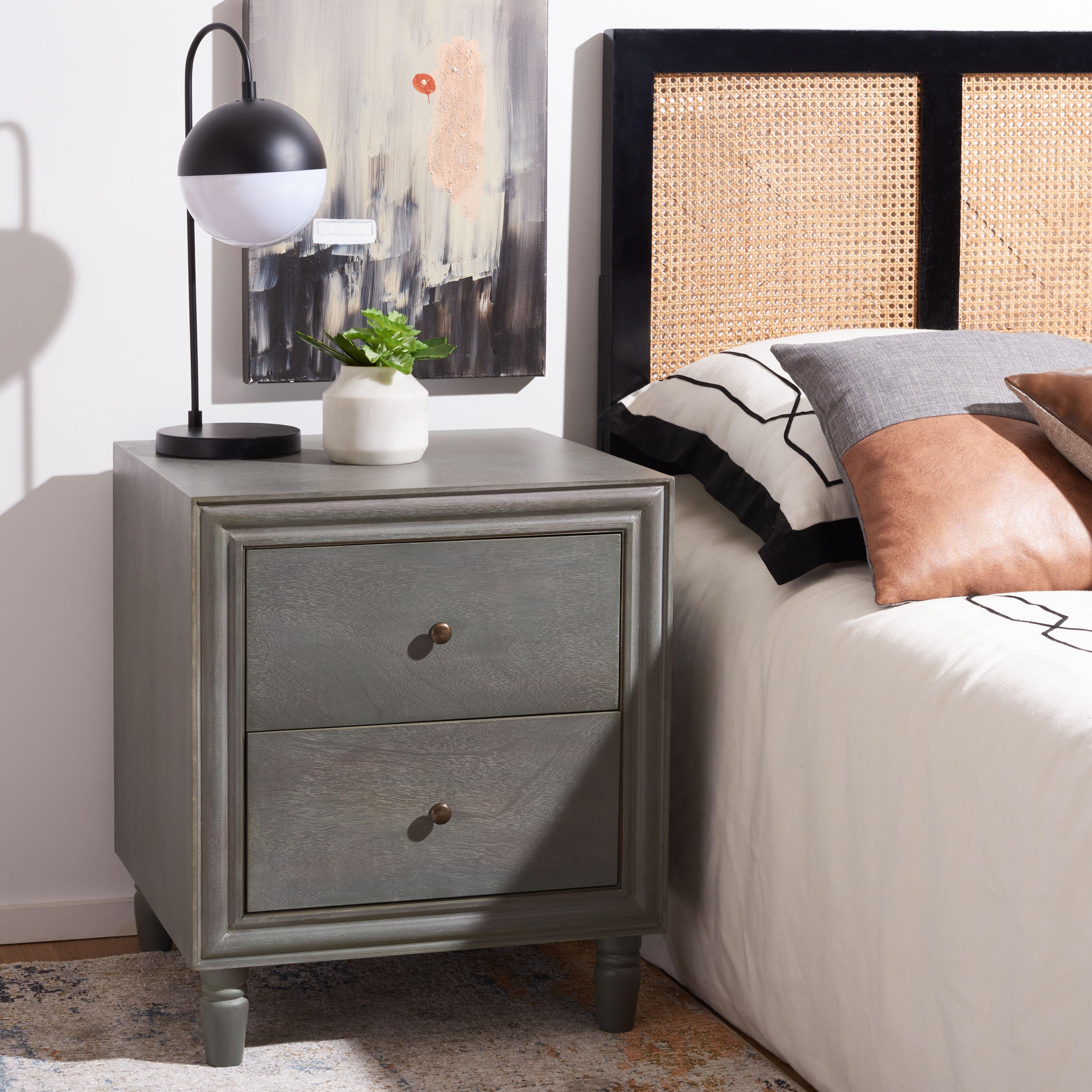 Click here for Blaise Nightstand with Storage  French Gray prices