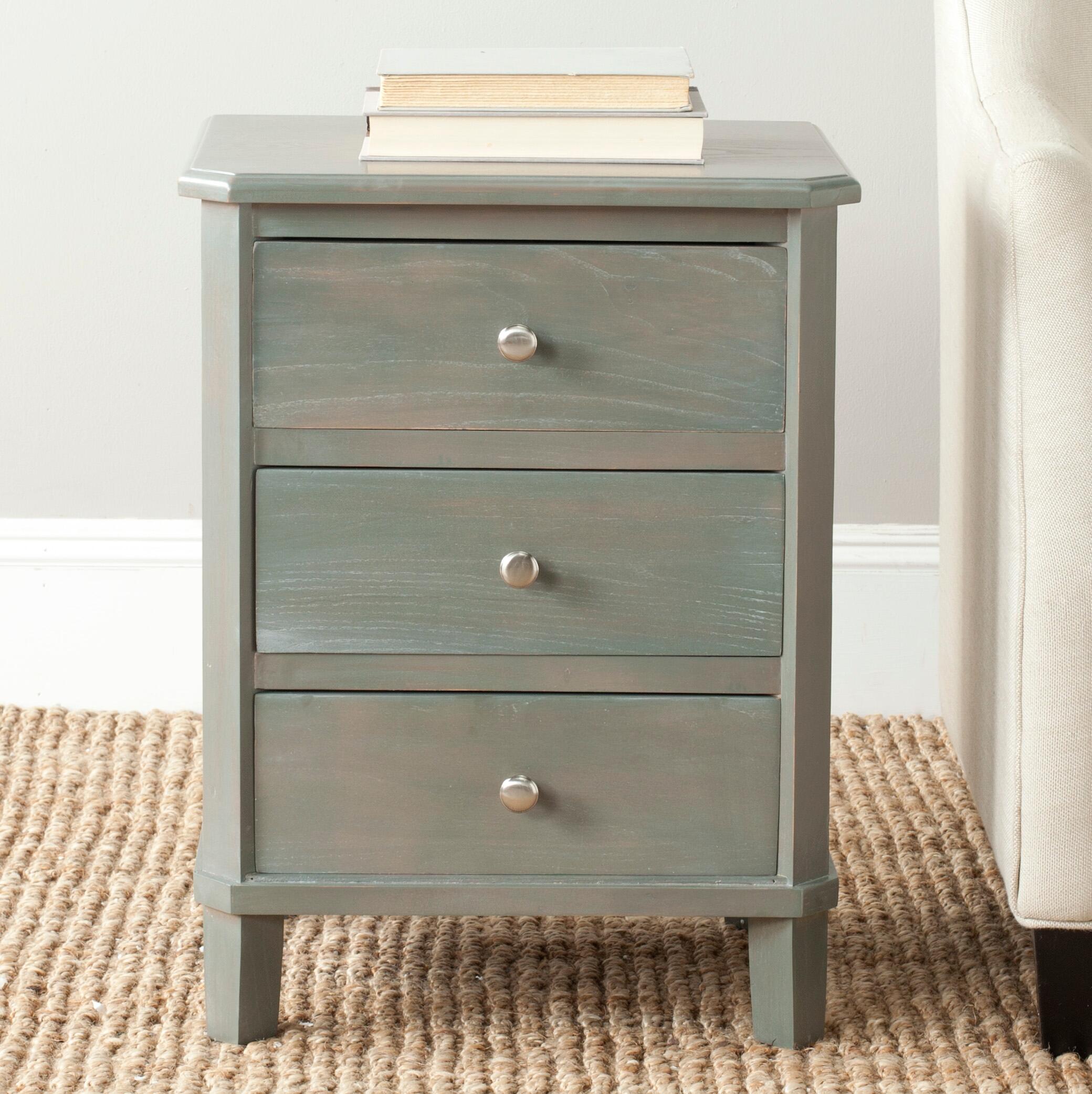 Click here for Joe Nightstand with Storage Drawers  French Gray prices