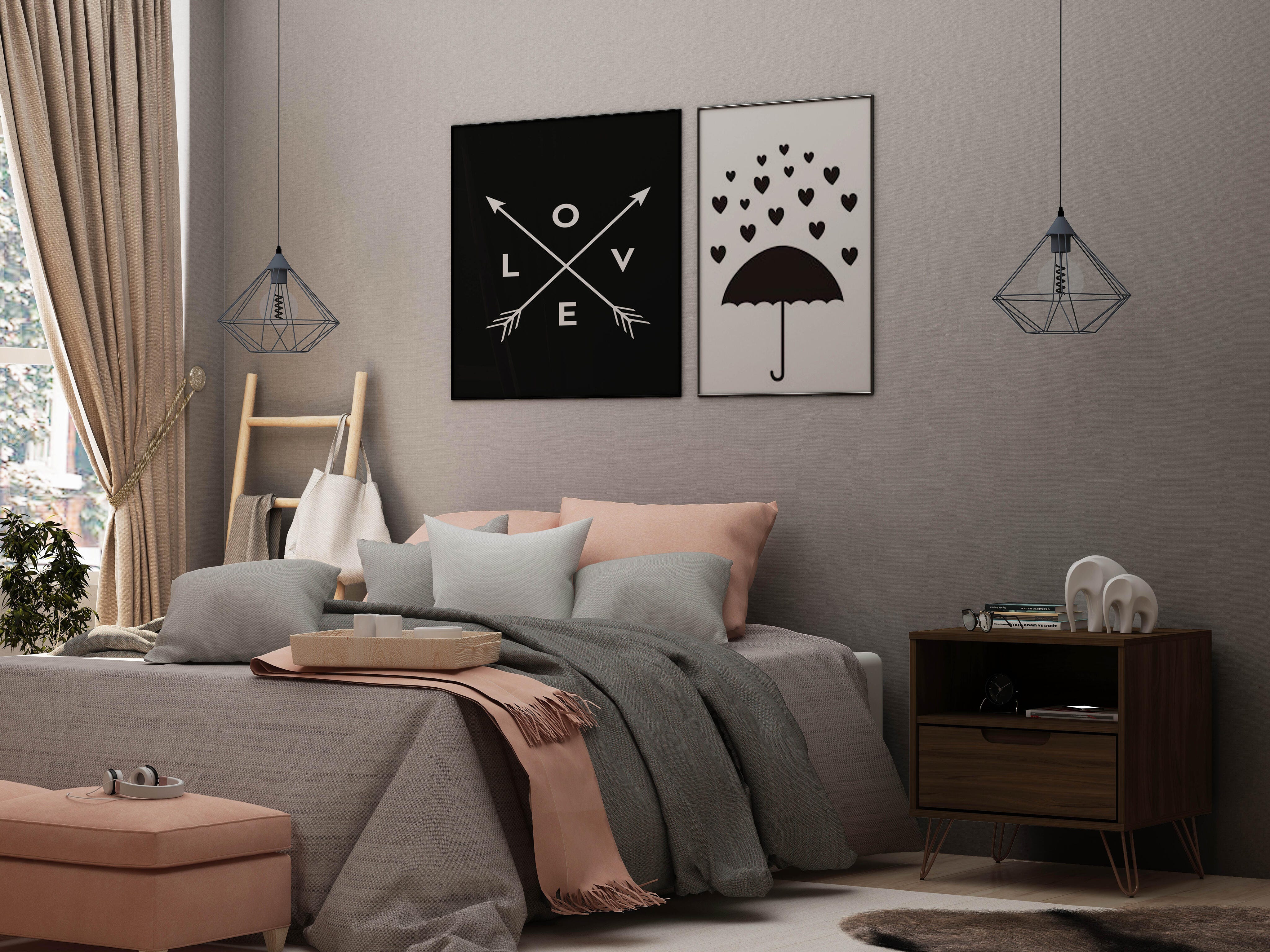 Click here for Modern 1 Drawer Nightstand  Brown prices