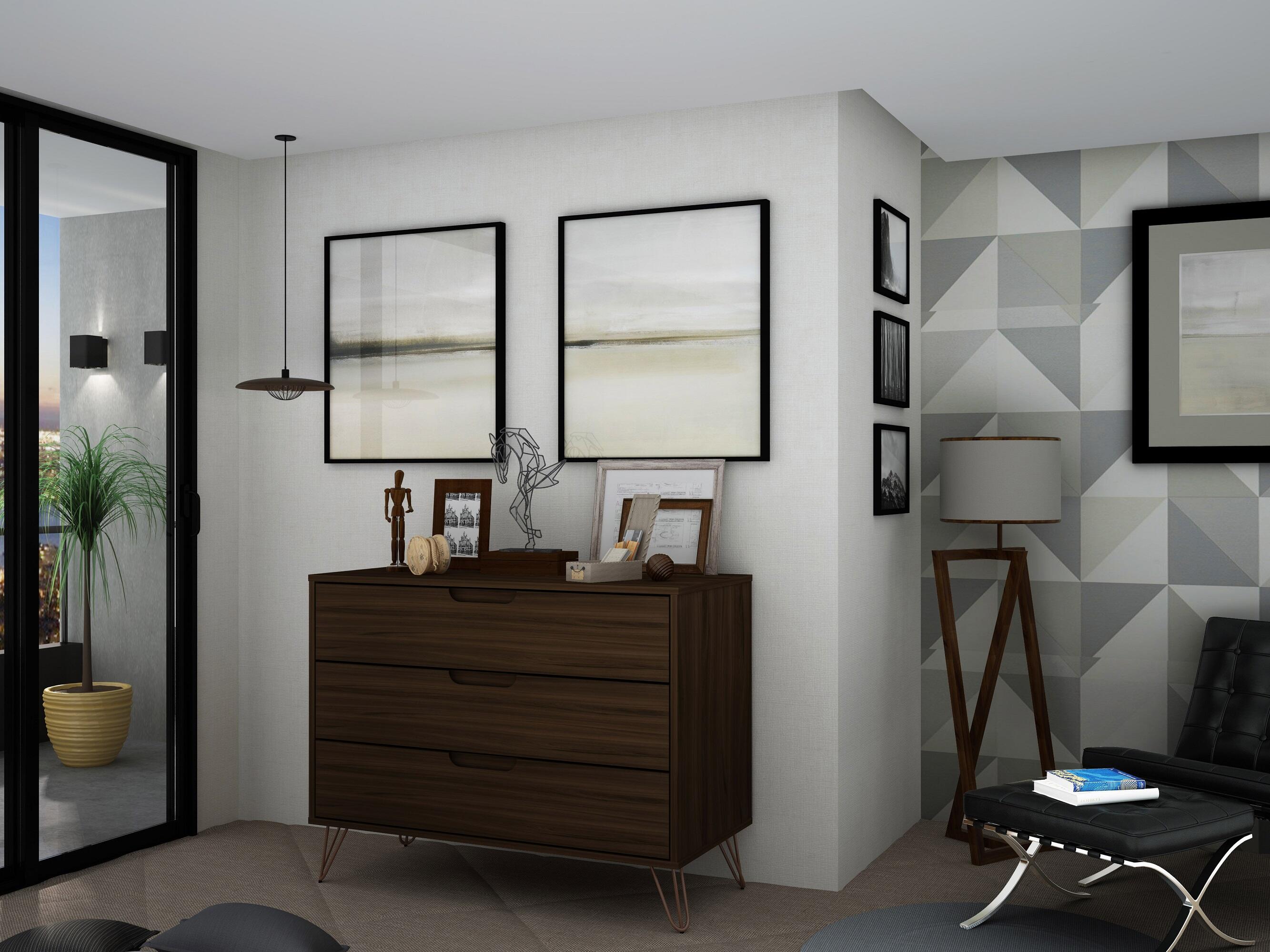 Click here for Modern 3 Drawer Dresser  Brown prices