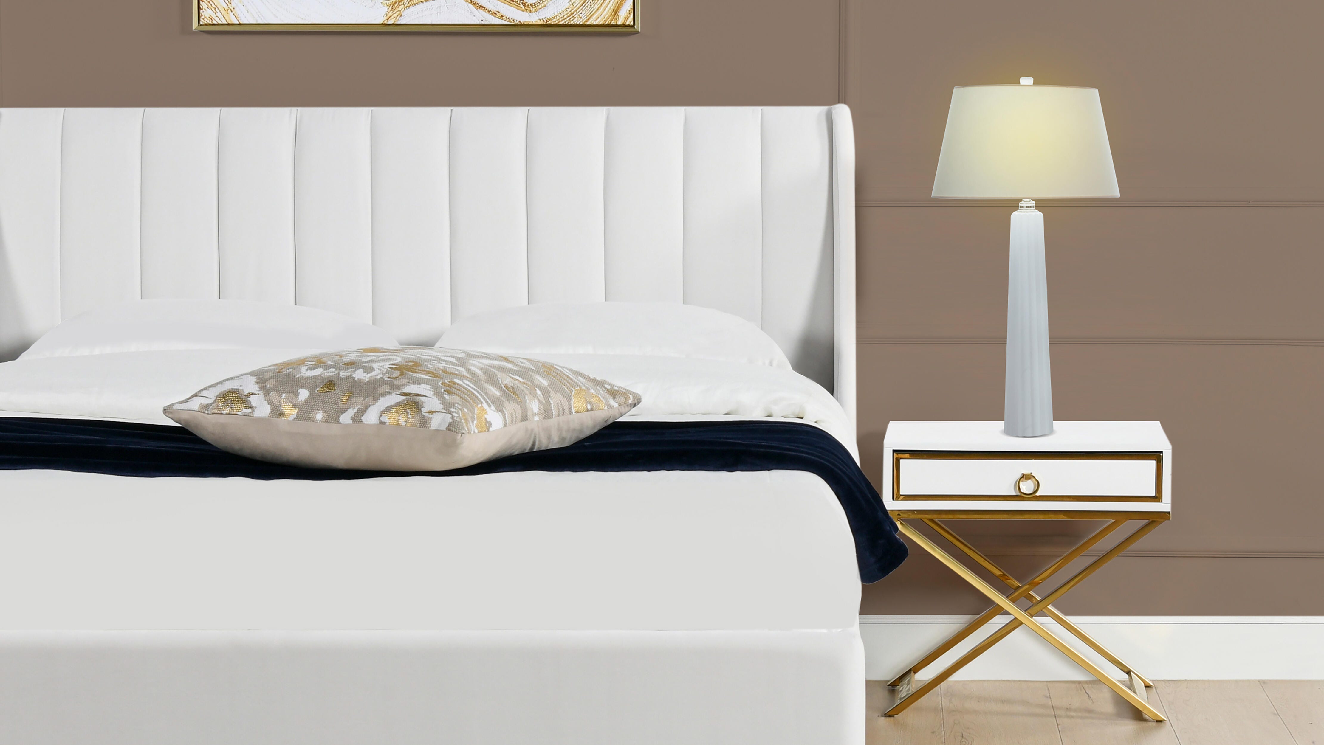 Click here for Aspen Vertical Tufted Modern Platform Bed  Cloud W... prices