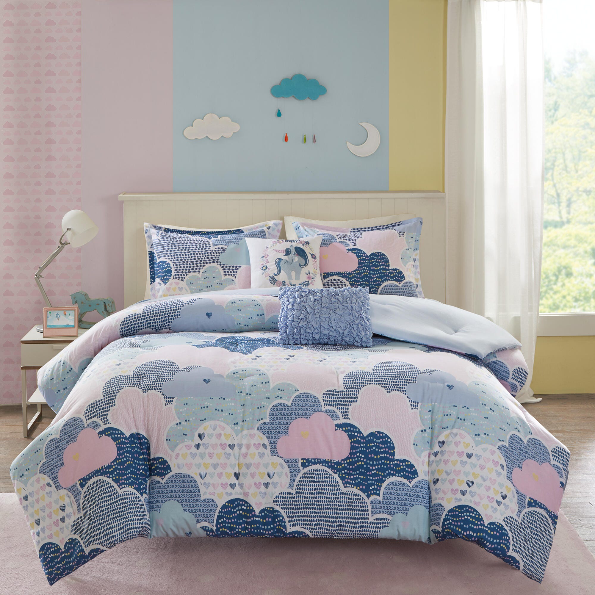 Click here for Bliss Cotton Printed Comforter Set  Blue prices