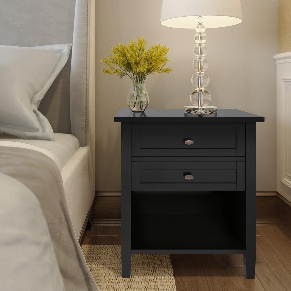 Click here for Warm Shaker Nightstand  Black/Gray prices