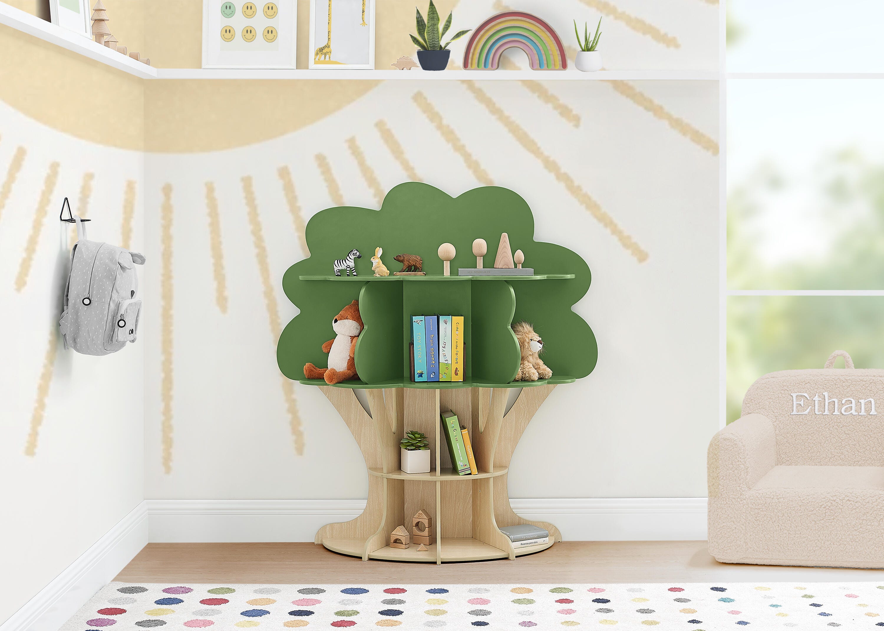 Click here for Delta Children Tree Bookcase  Fern Green/Natural prices