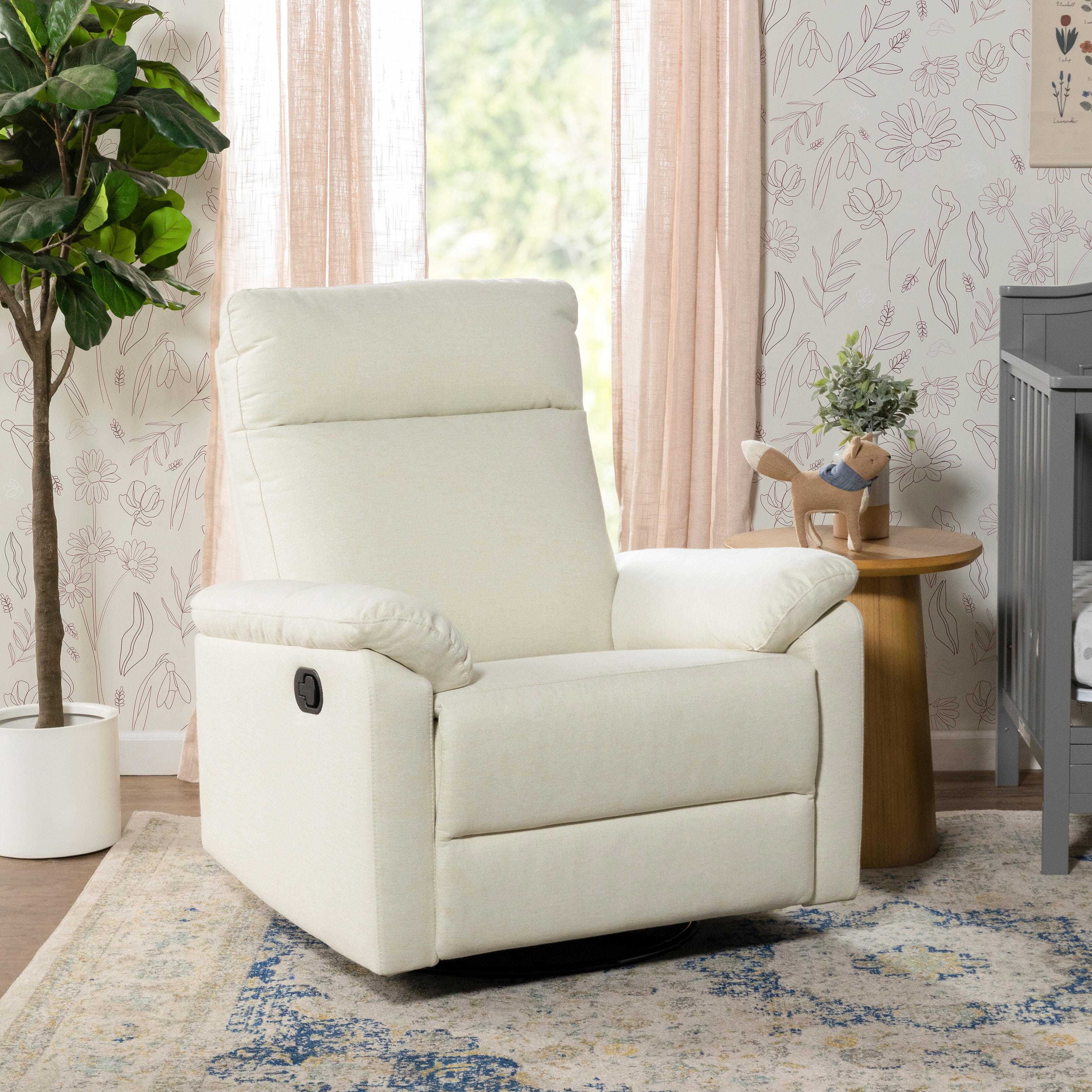 Click here for DaVinci Suzy Swivel Glider Recliner  Vanilla prices