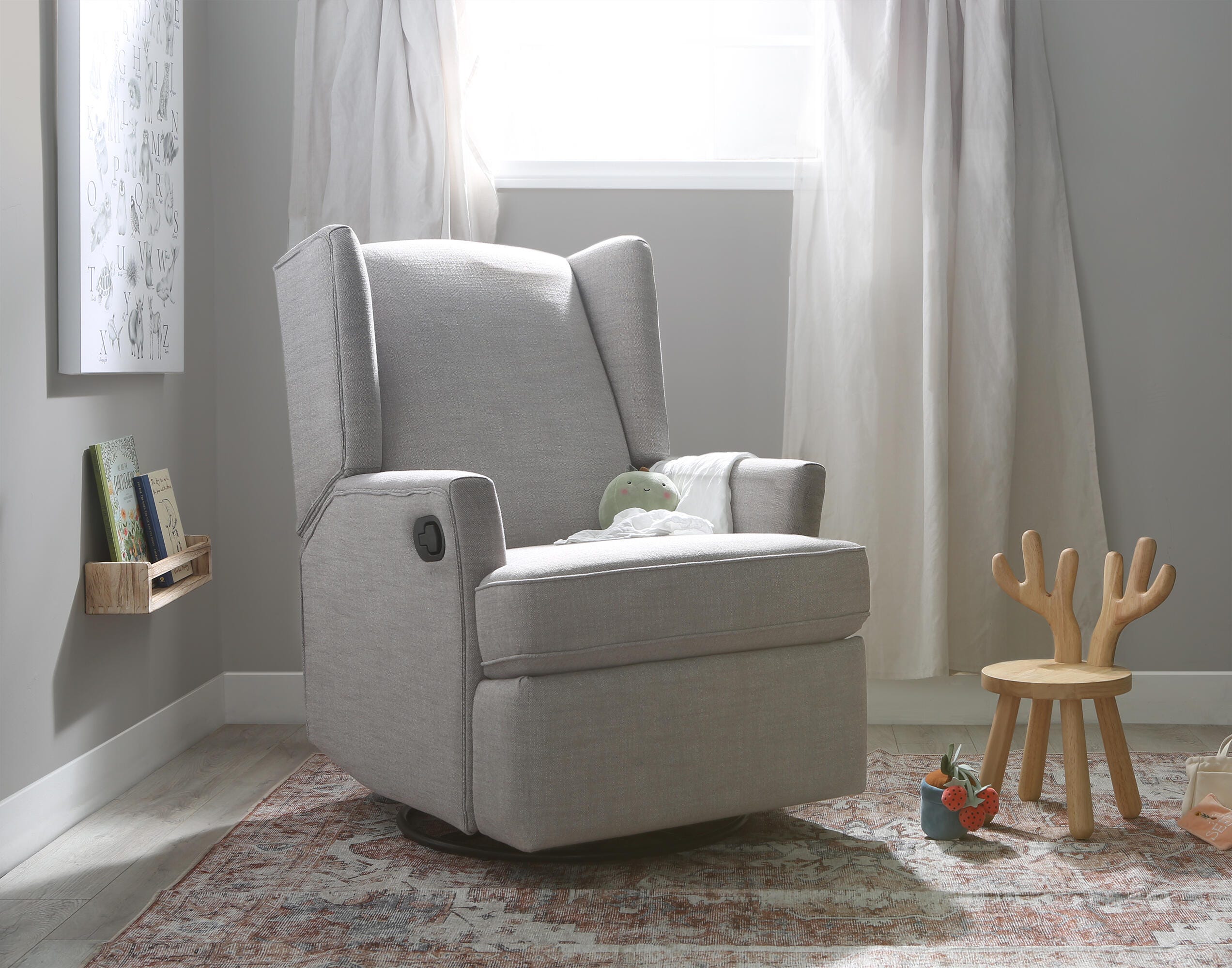 Click here for Hemingway Swivel Recliner  Gray prices