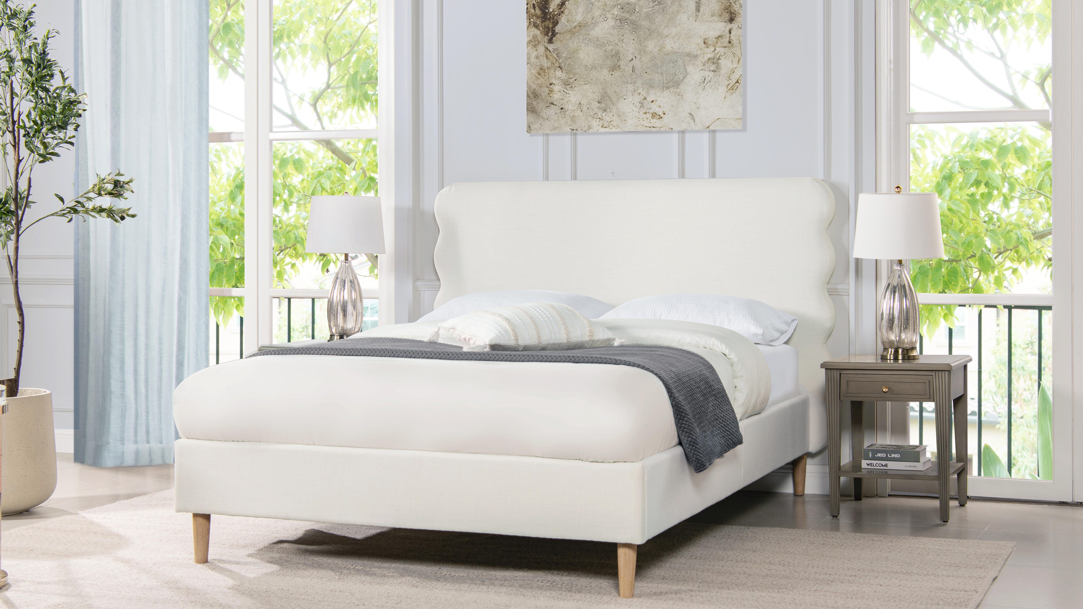 Click here for Jennifer Taylor Stockholm Wavy Headboard Platform... prices