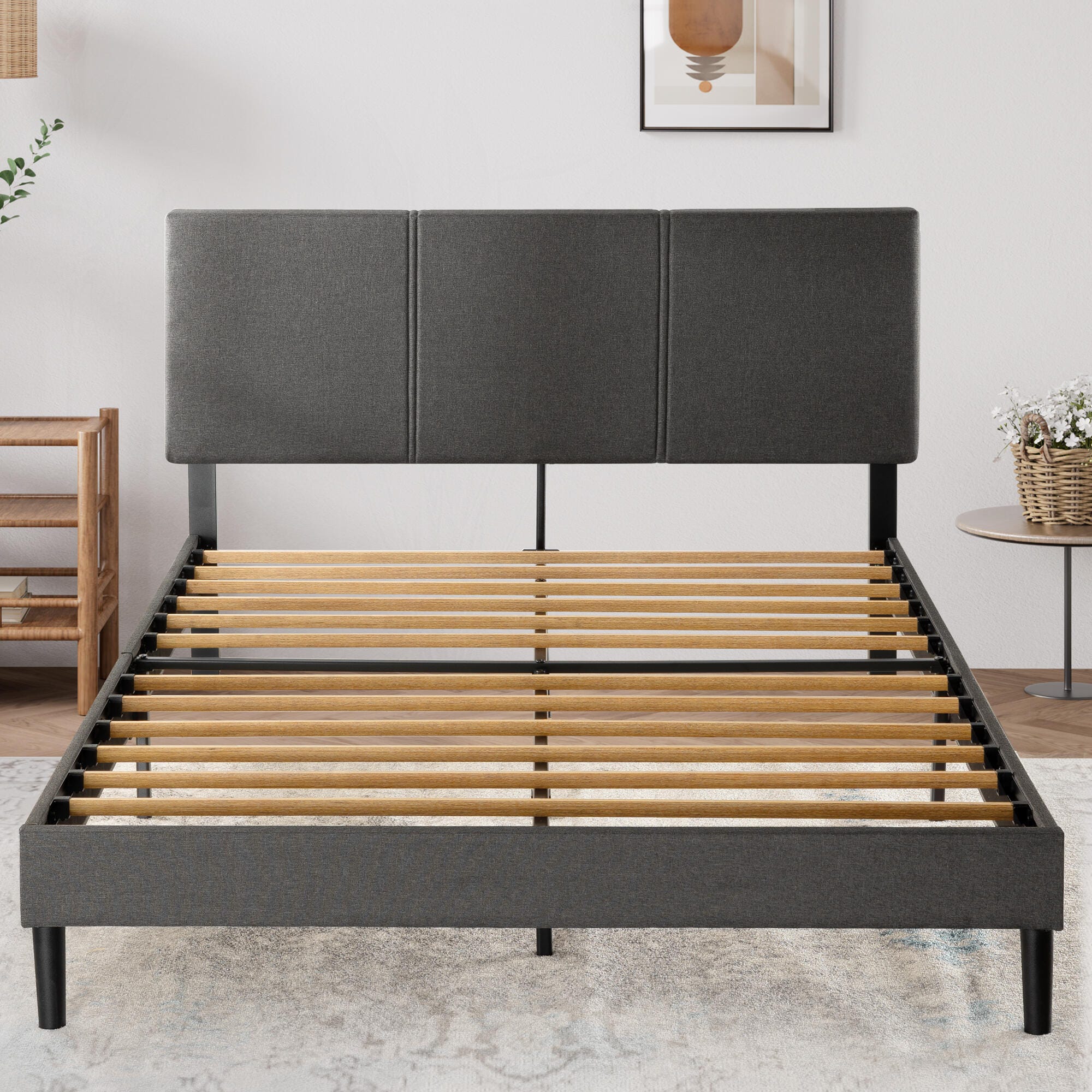 Click here for ZINUS Platform King Bed Frame with Split Headboard... prices