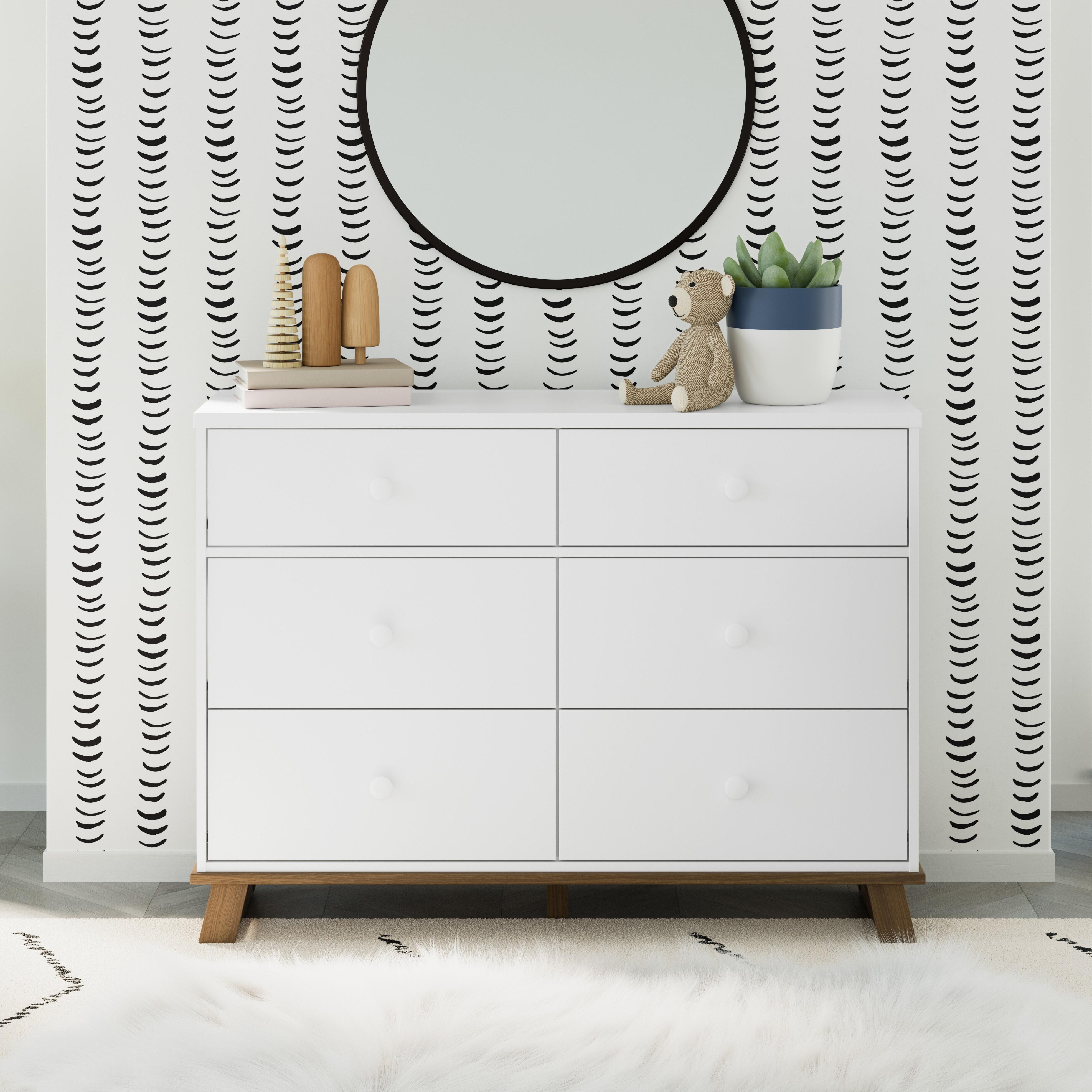 Click here for Storkcraft Modern 6 Drawer Double Dresser  White/V... prices