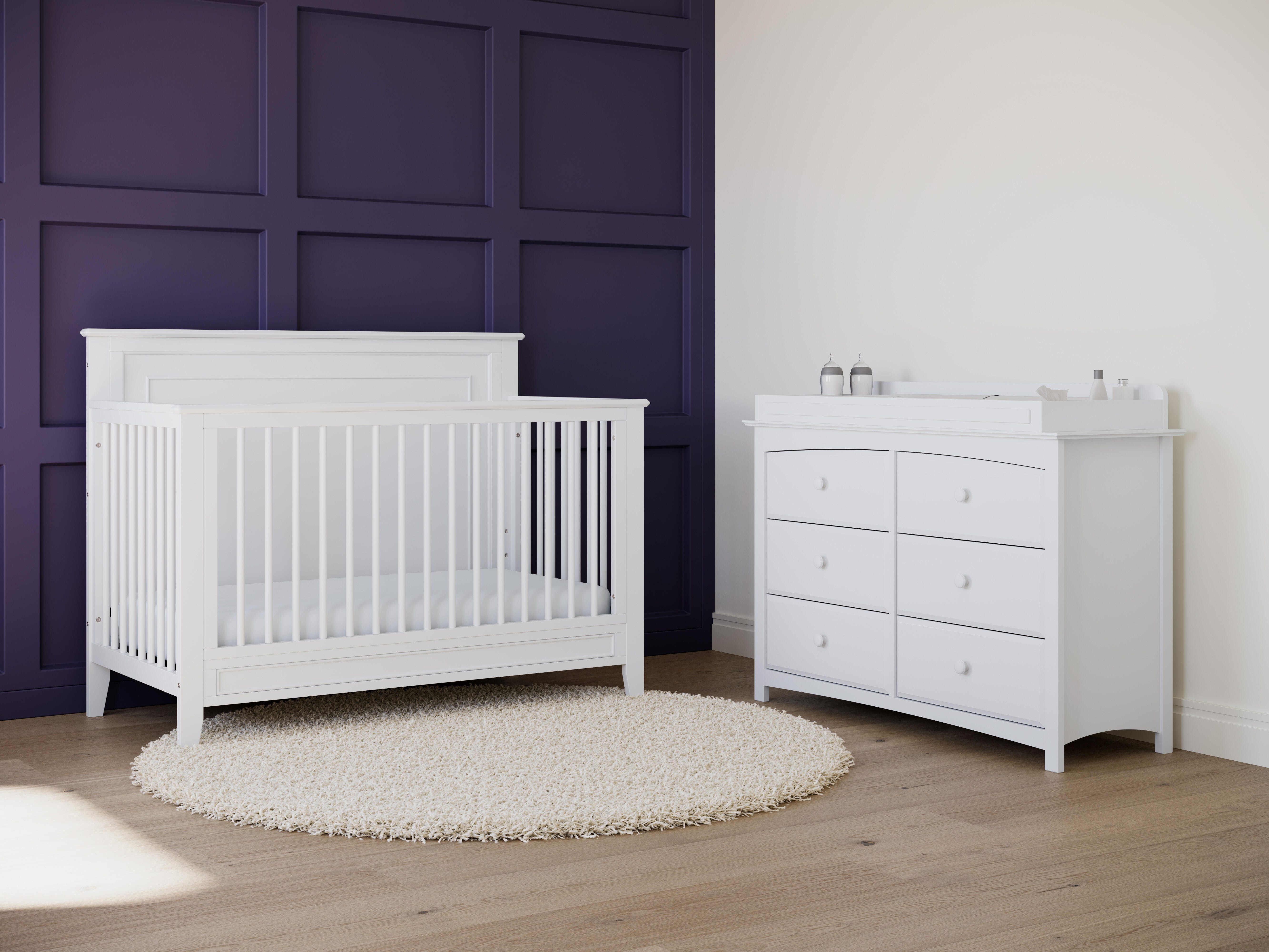 Click here for Storkcraft Solstice 5-in-1 Convertible Crib  White prices