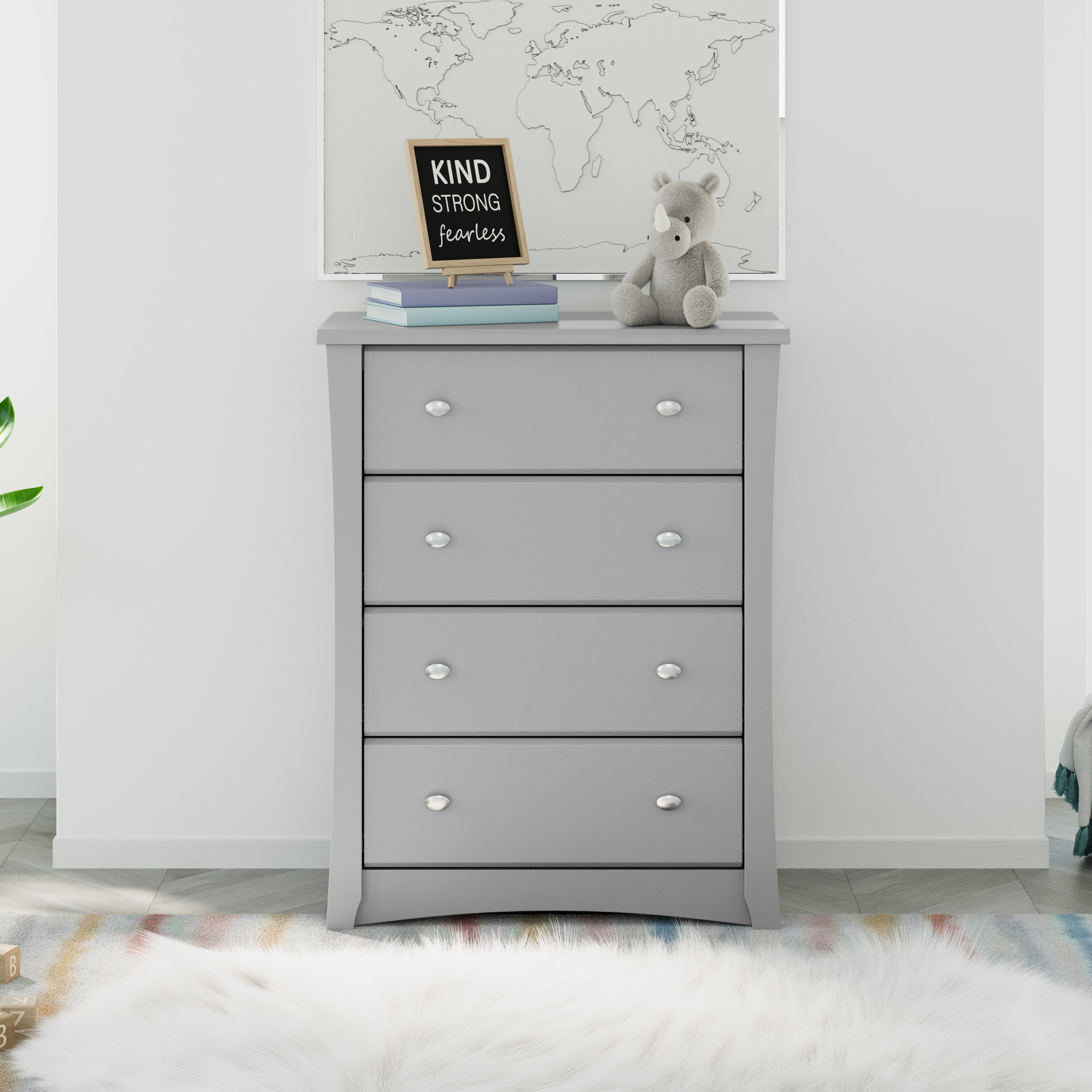 Click here for Storkcraft Crescent 4 Drawer Dresser  Pebble Gray prices