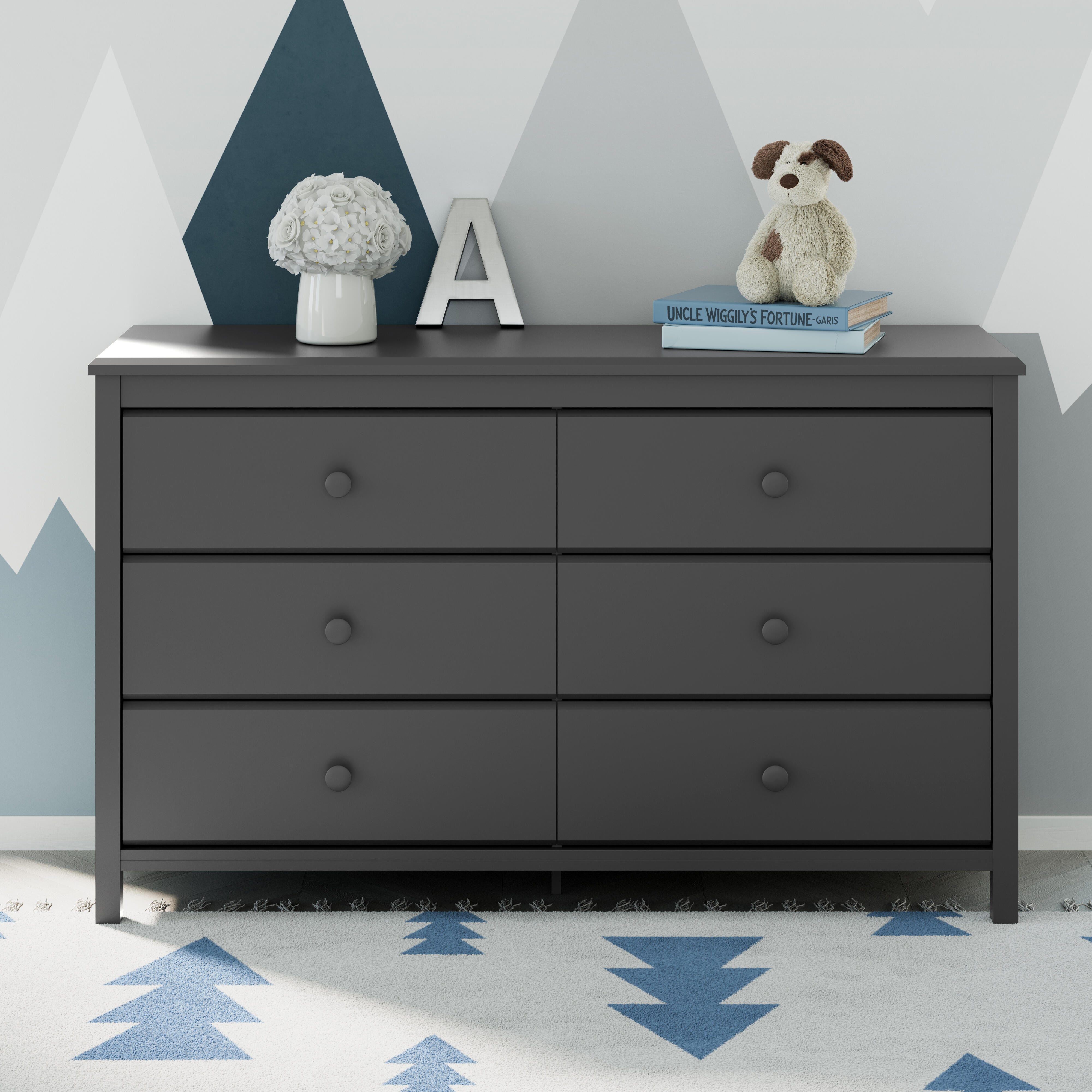 Click here for Storkcraft Alpine 6 Drawer Double Dresser  Gray prices