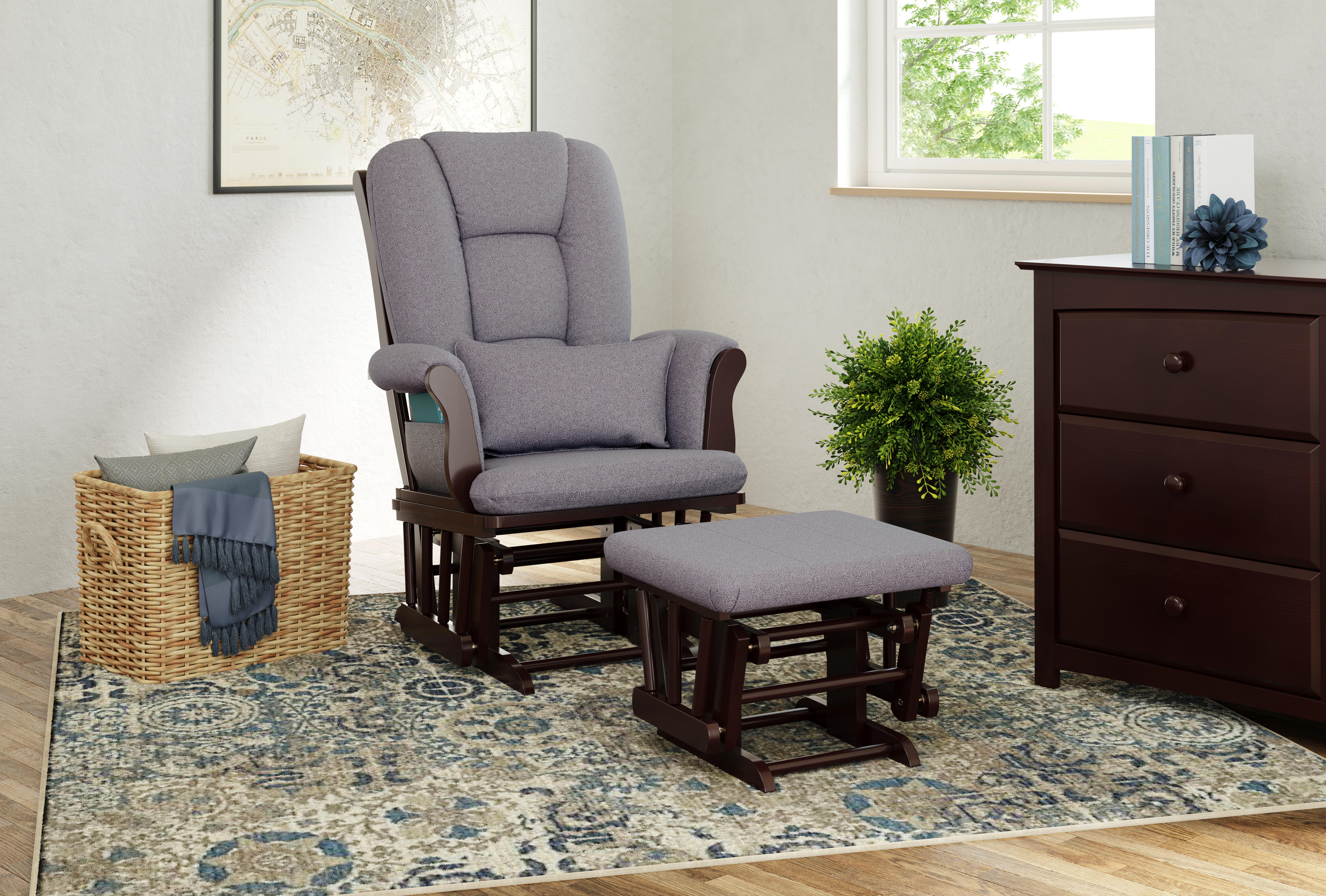 Click here for Storkcraft Tuscany Glider and Ottoman  Espresso/Gr... prices