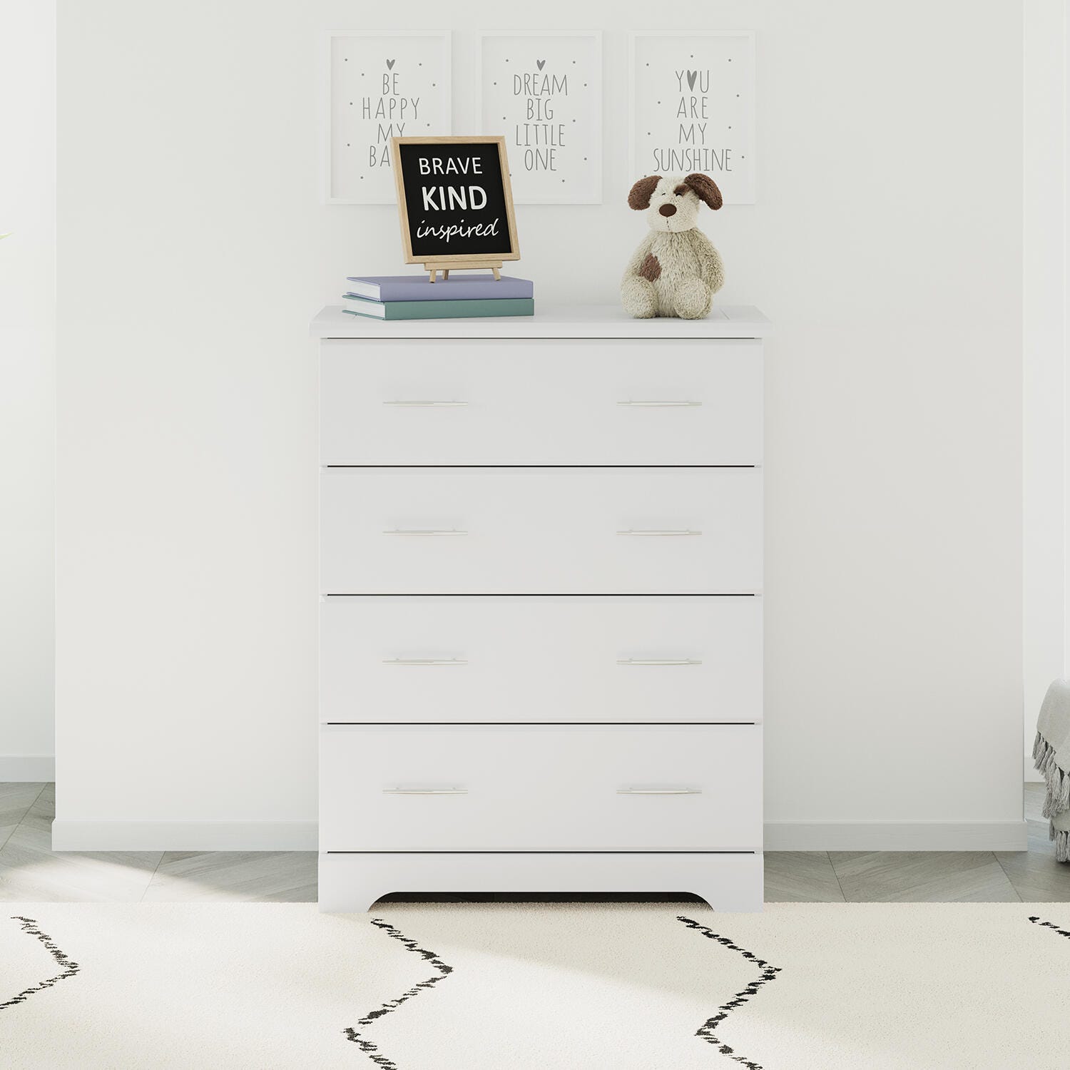 Click here for Storkcraft Brookside 4 Drawer Dresser  White prices