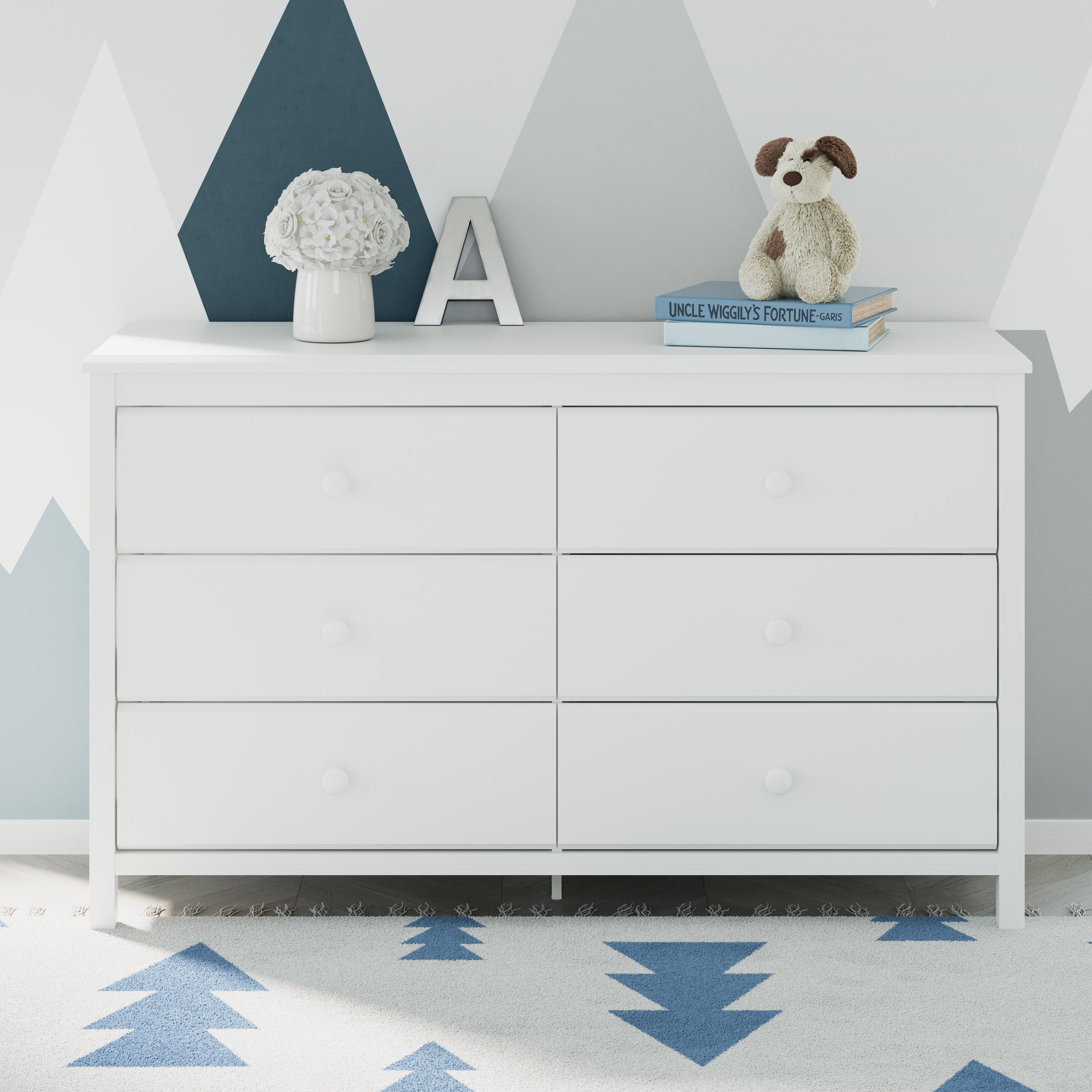Click here for Storkcraft Alpine 6 Drawer Double Dresser  White prices