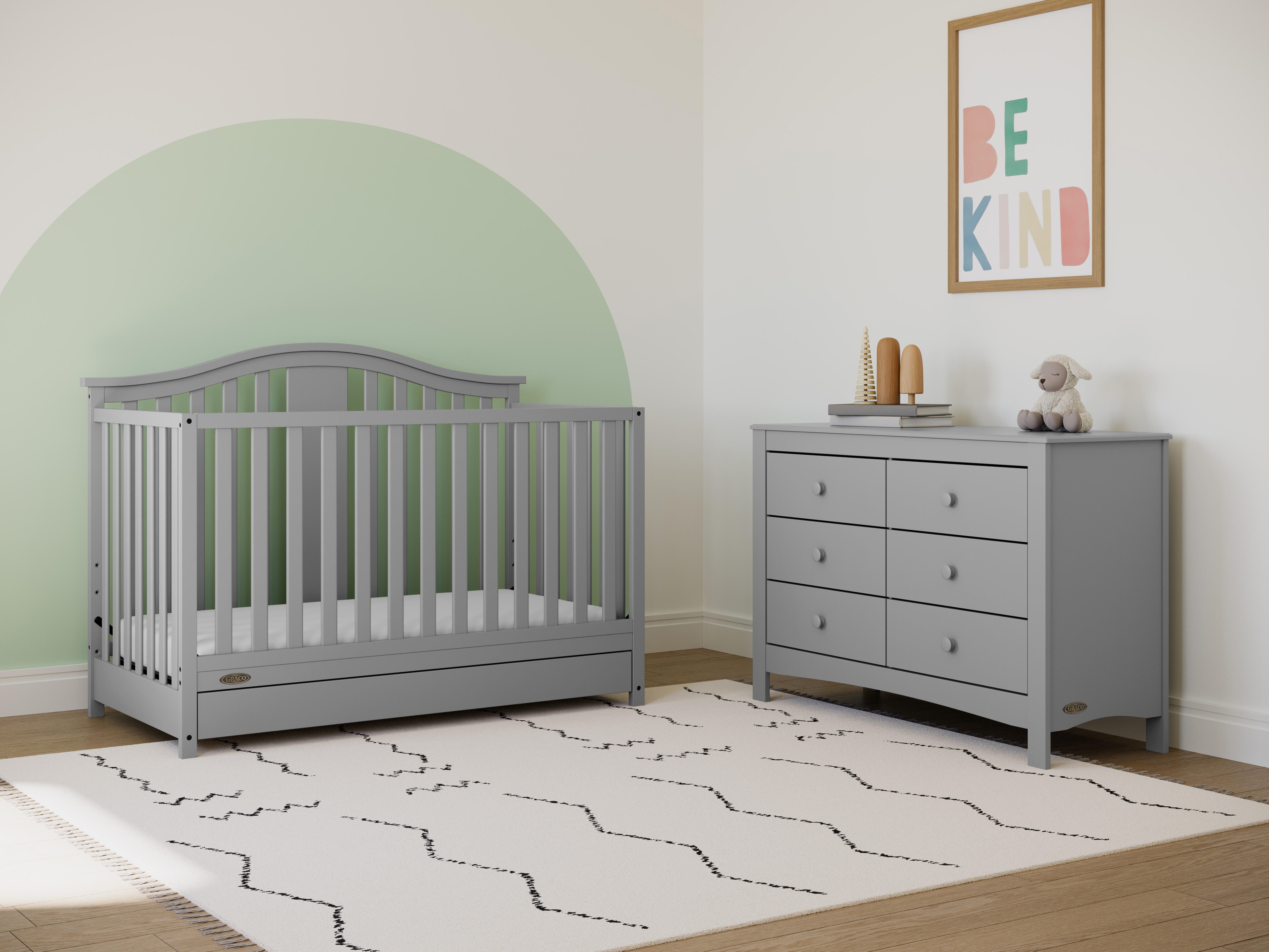 Click here for Graco Noah 6 Drawer Double Dresser  Pebble Gray prices