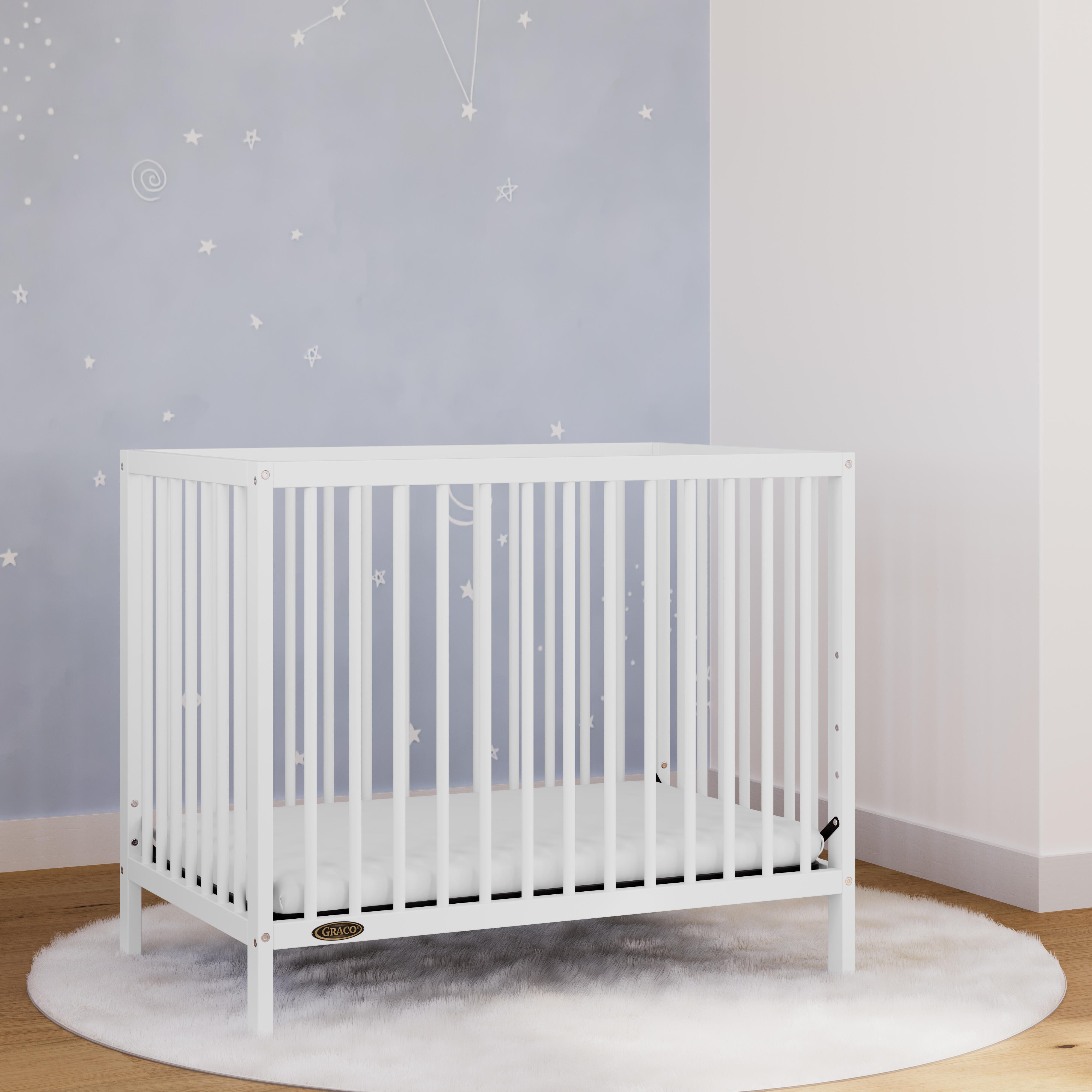 Click here for Graco Teddi 4-in-1 Convertible Mini Crib  White prices