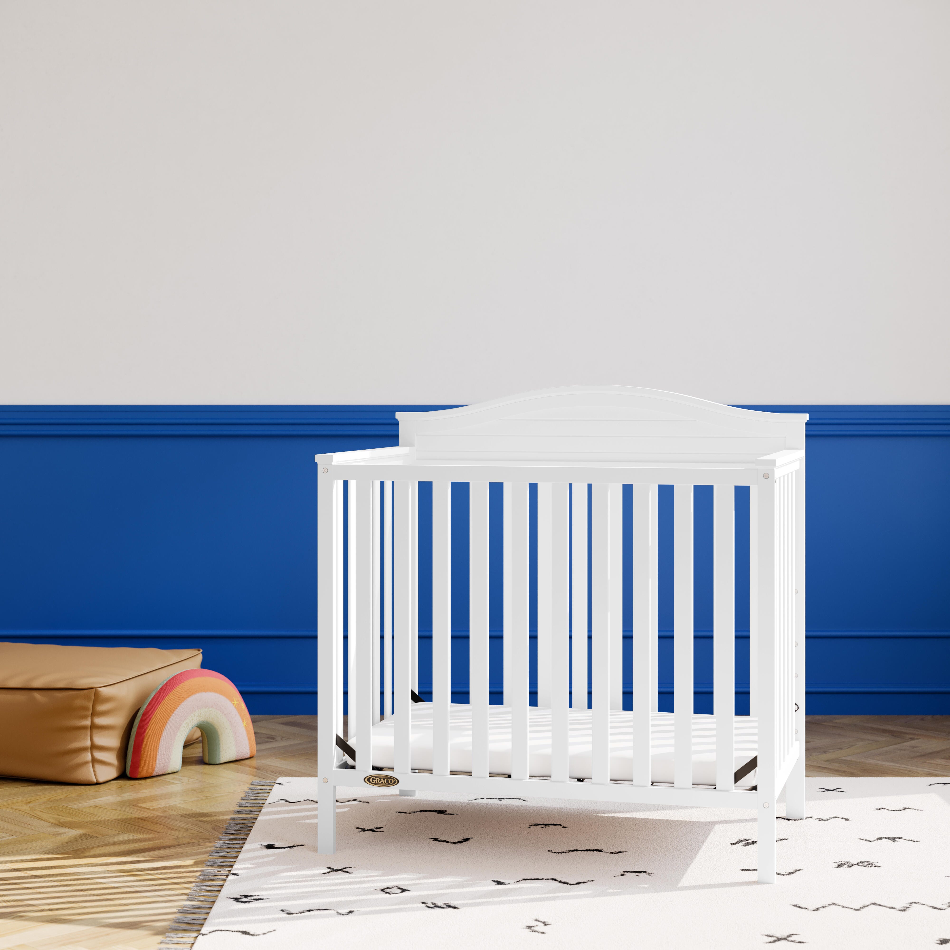 Click here for Graco Stella 4-in-1 Convertible Mini Crib  White prices