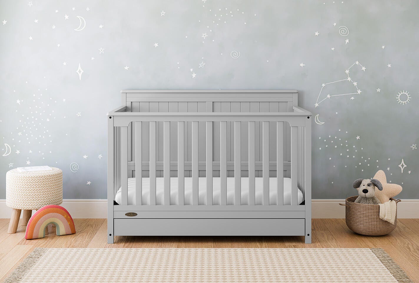 Click here for Graco Hadley 5-in-1 Convertible Crib with Drawer... prices