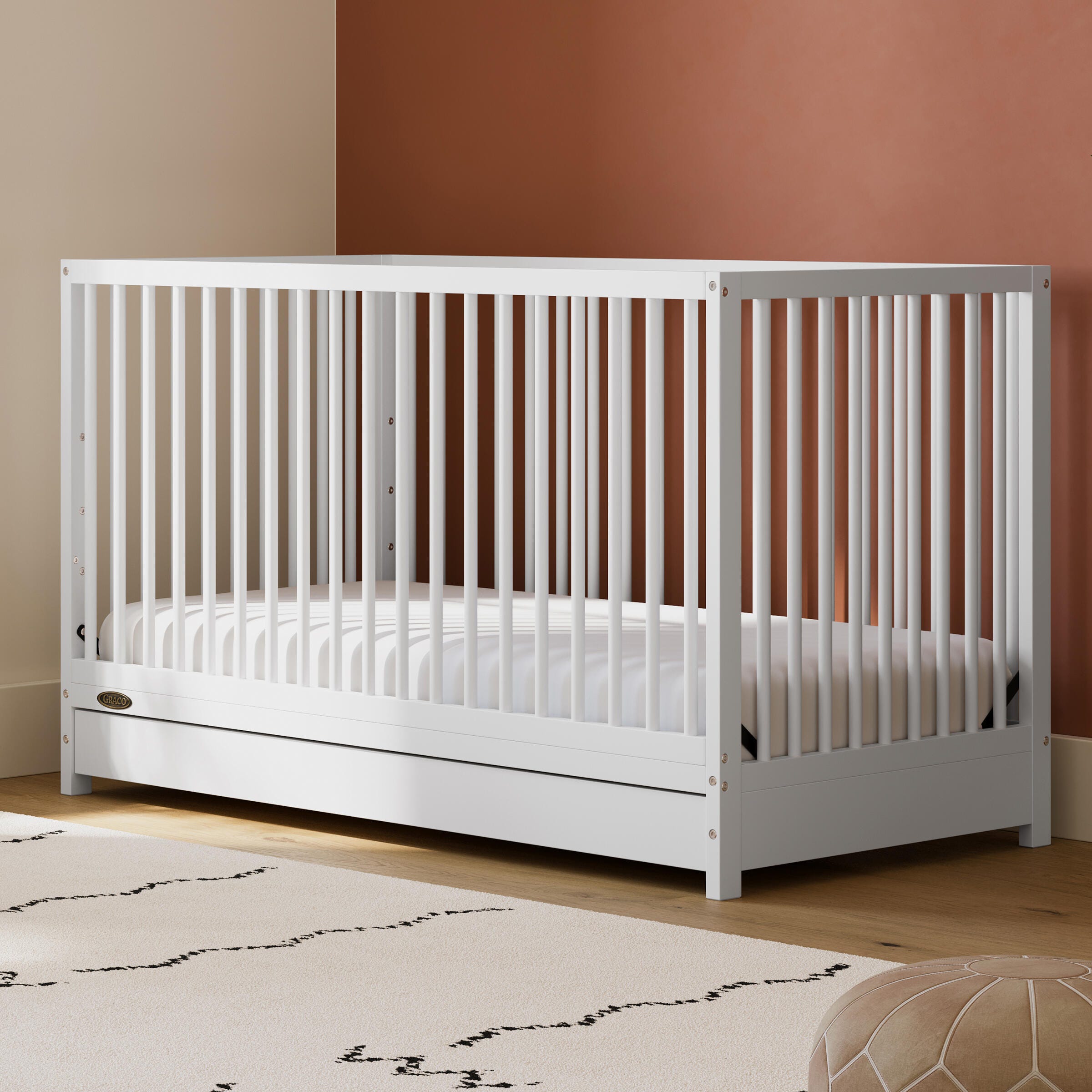 Click here for Graco Teddi 5-in-1 Convertible Crib with Drawer  W... prices