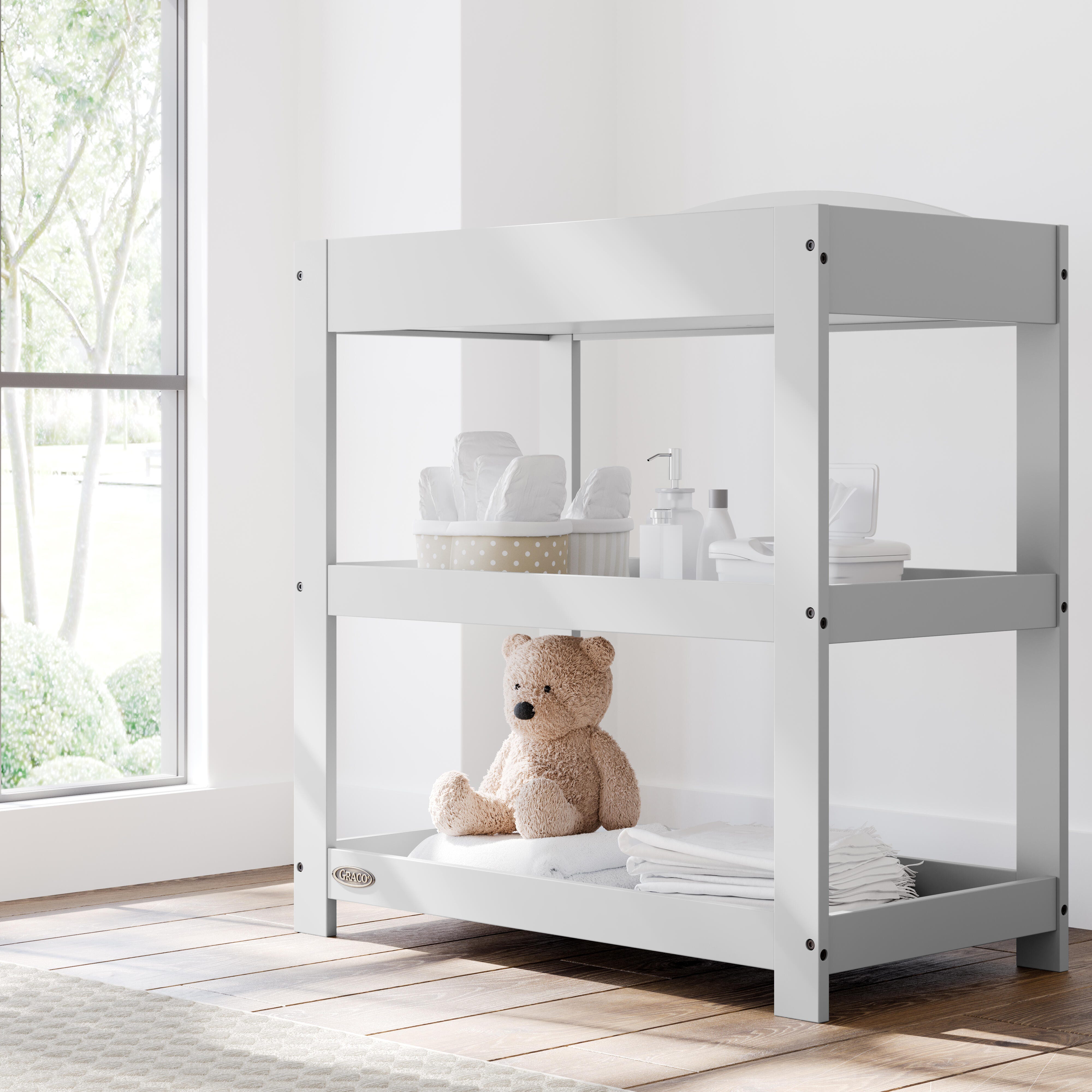 Click here for Graco Customizable Changing Table  Pebble Gray prices