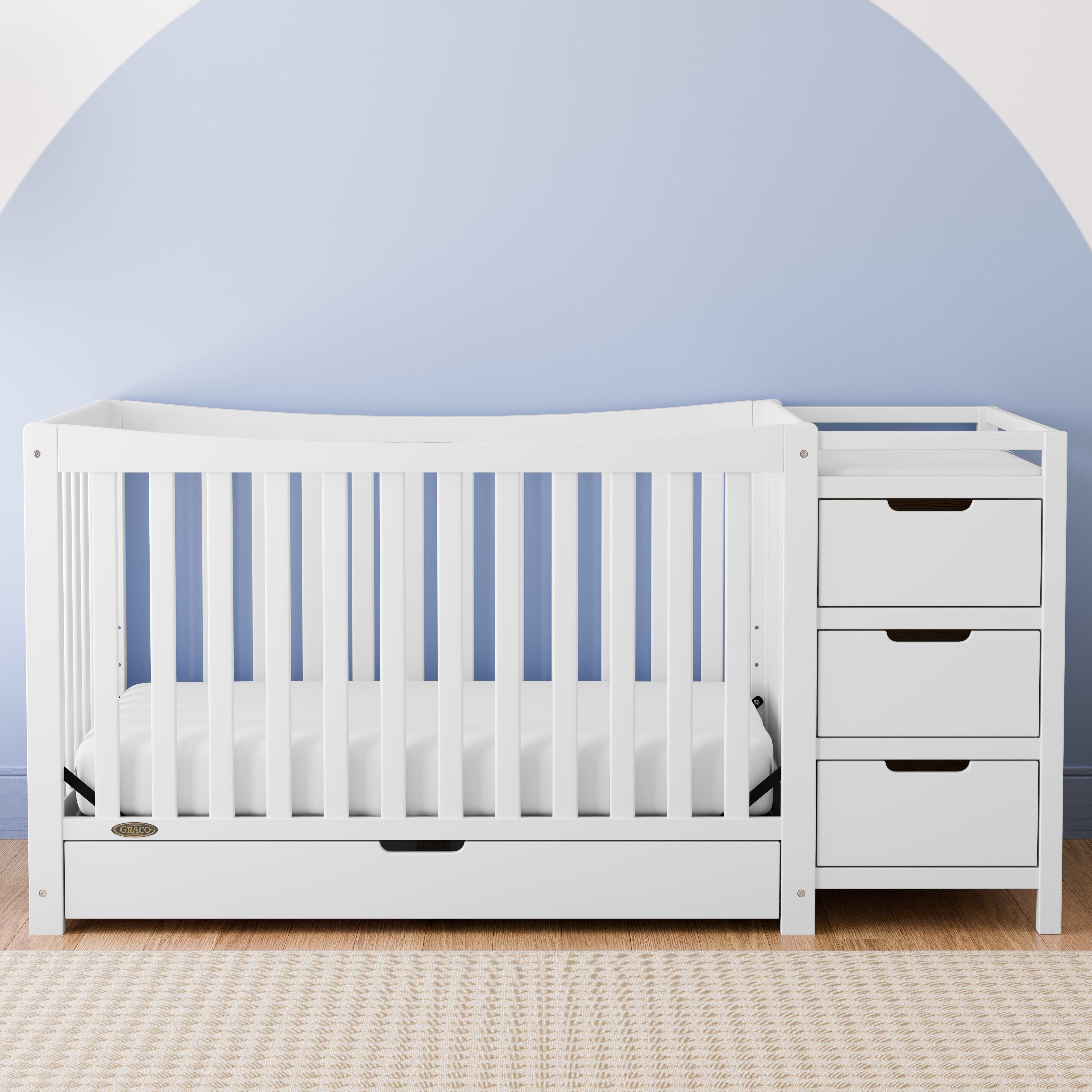 Click here for Graco Remi 4-in-1 Convertible Crib and Changer  Wh... prices