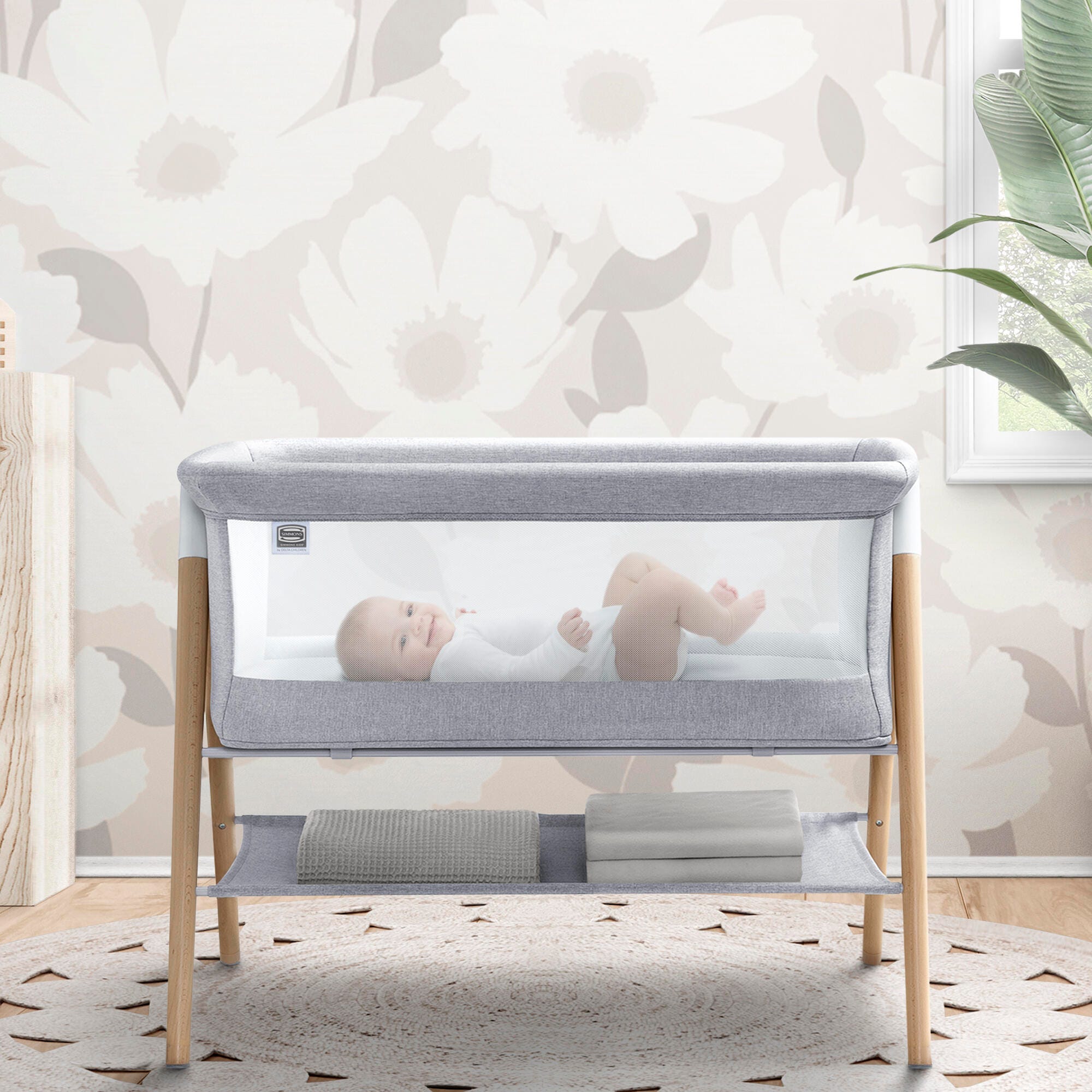 Click here for Simmons Kids Koi Bassinet  Dove Gray prices