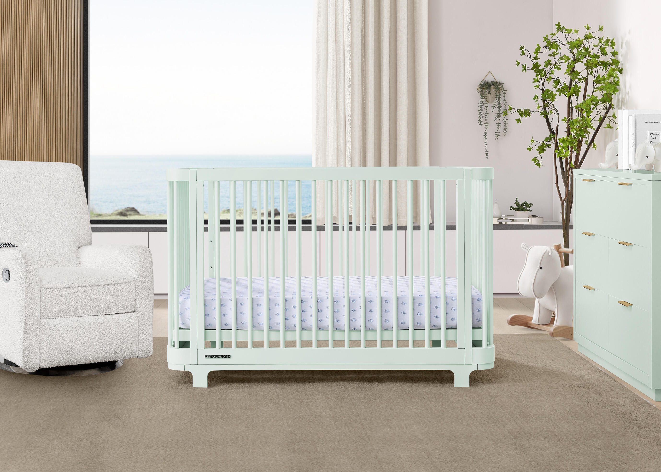 Click here for Delta Children Nest 4-in-1 Convertible Crib  Light... prices