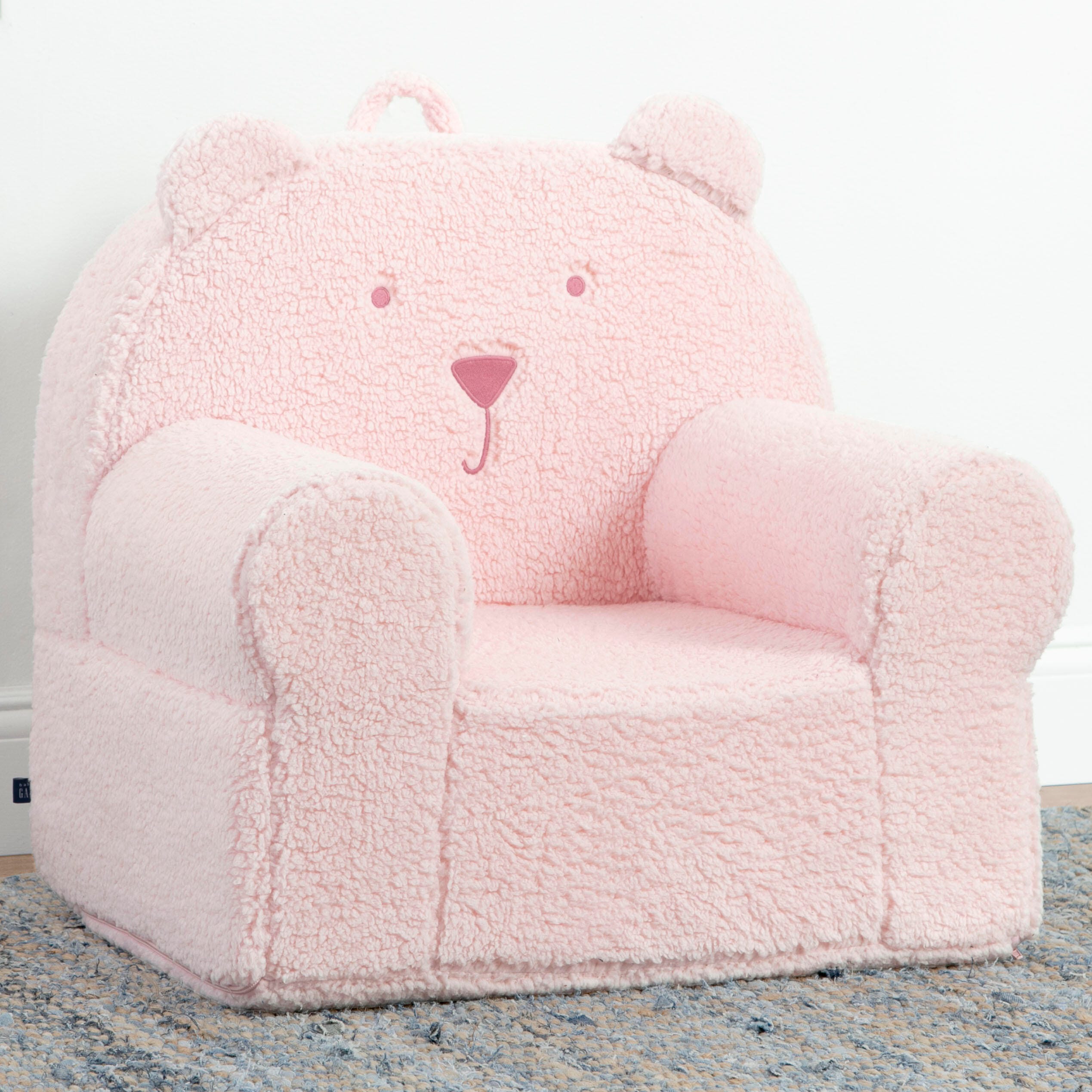 Click here for babyGap by Delta Children Sherpa Bear Chair  Blush prices