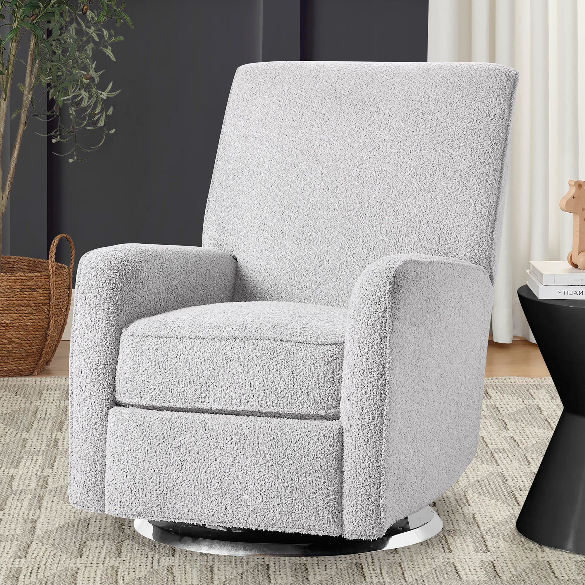 Click here for Delta Children Nest Nursery Swivel Recliner  Fog prices