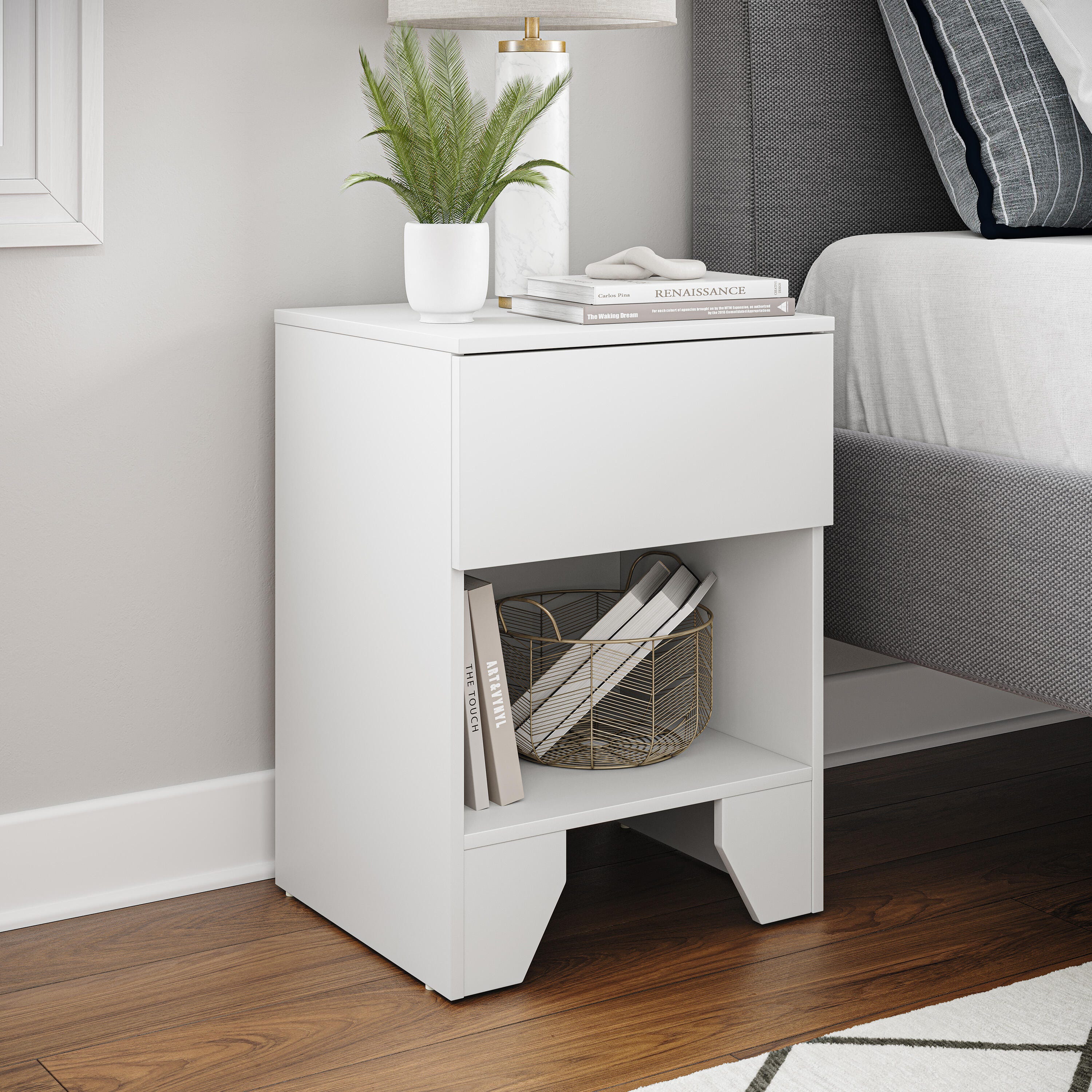 Click here for Arkotec Arabella Nightstand  White prices
