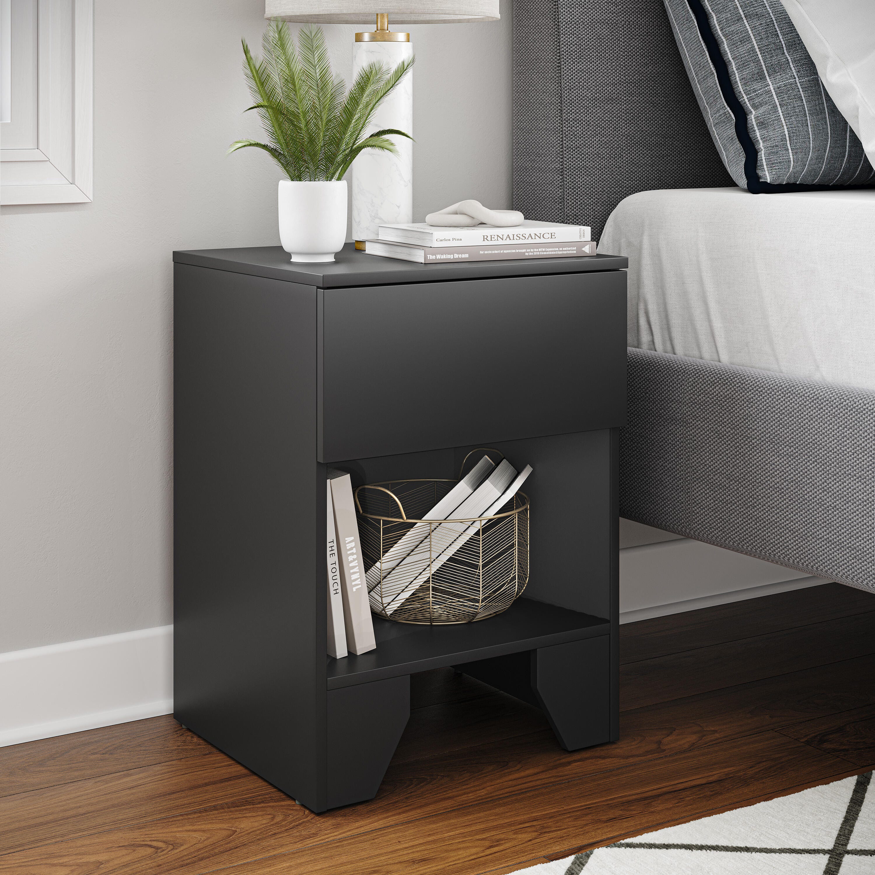 Click here for Arkotec Arabella Nightstand  Black prices